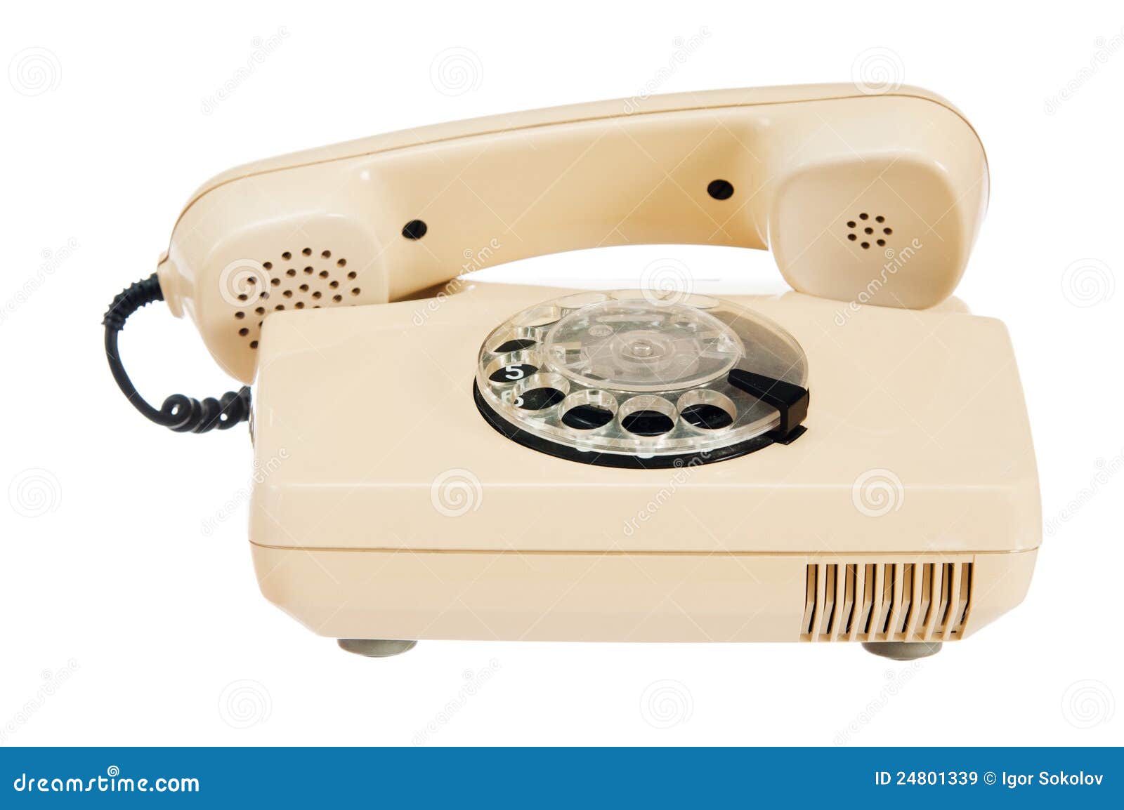 Old Analog Phone with a Disk Stock Image - Image of equipment, ancient ...