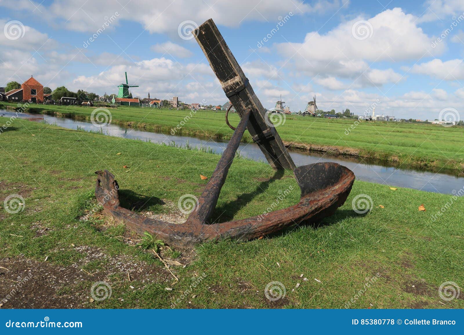 Old Anchor in a Field stock photo. Image of europe, homes - 85380778