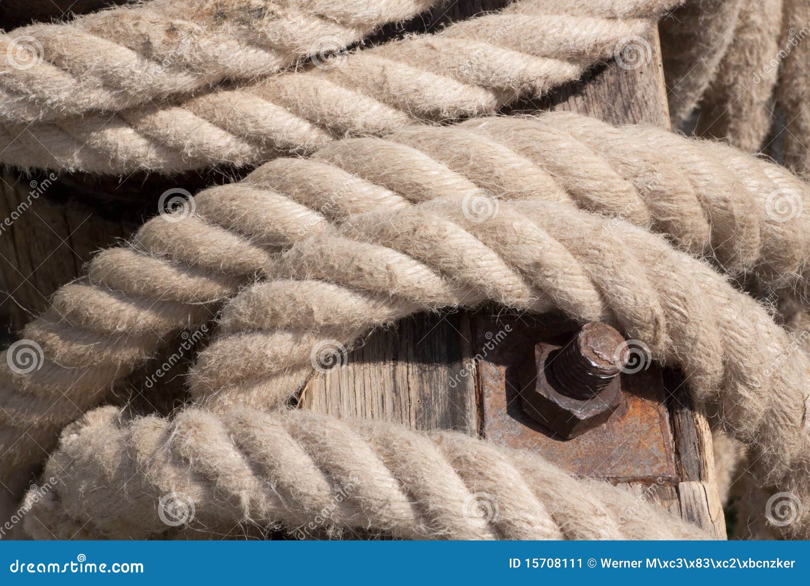 Old anchor rope stock image. Image of wondering, metal - 15708111