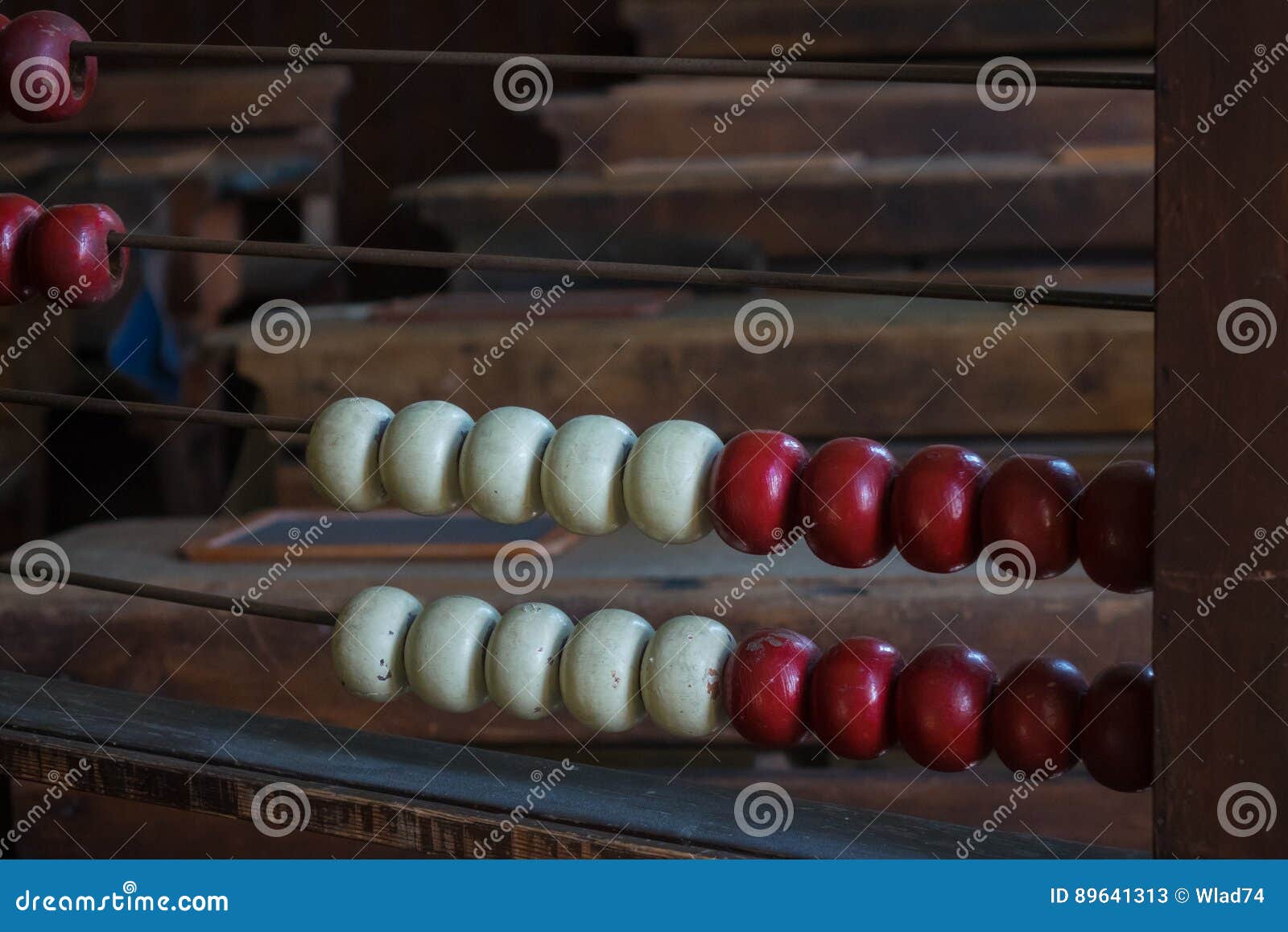 The Old and Ancient Abacus in a School Stock Image - Image of white ...