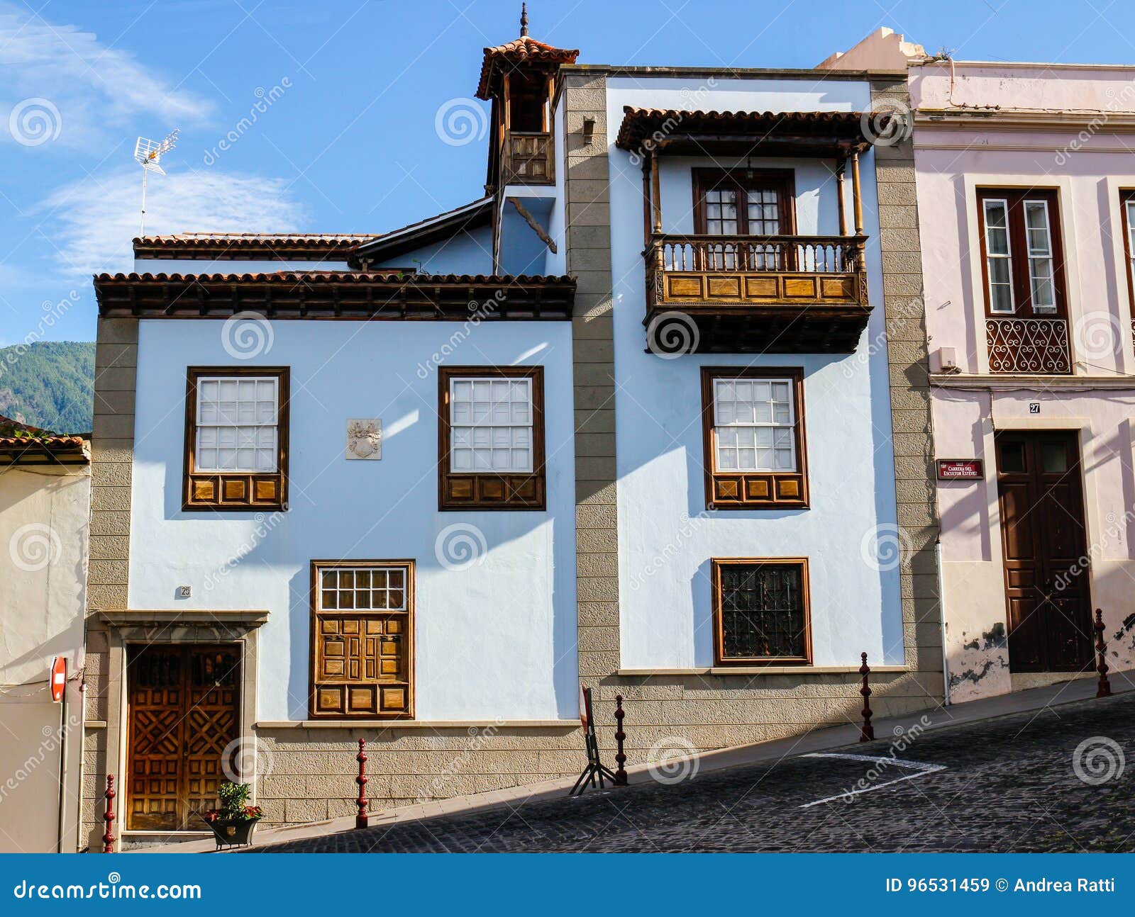 Old ancient balcony editorial stock image. Image of residence - 96531459