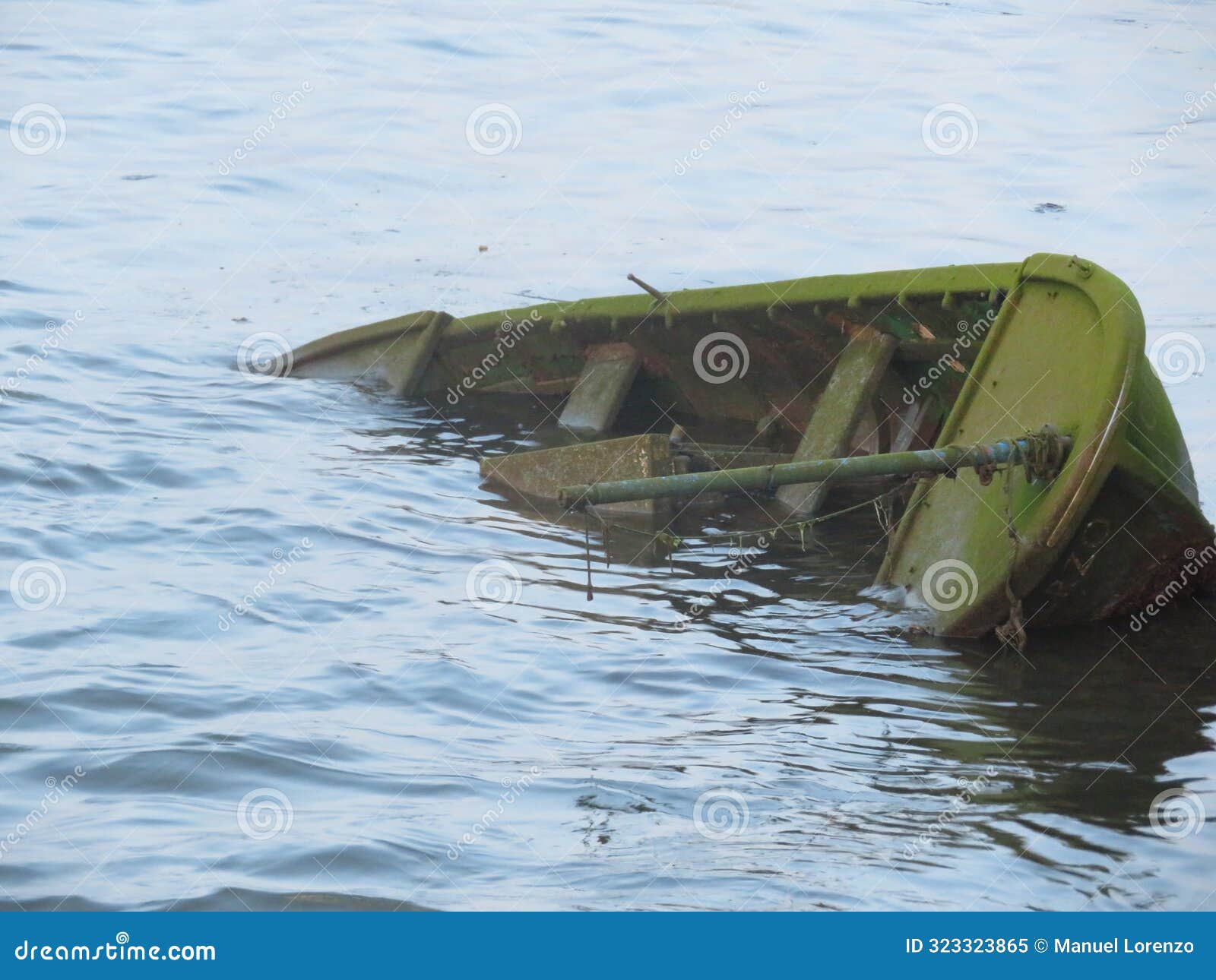 Old Ancient Boat Sunken in Poor Condition Abandoned Stock Image - Image ...