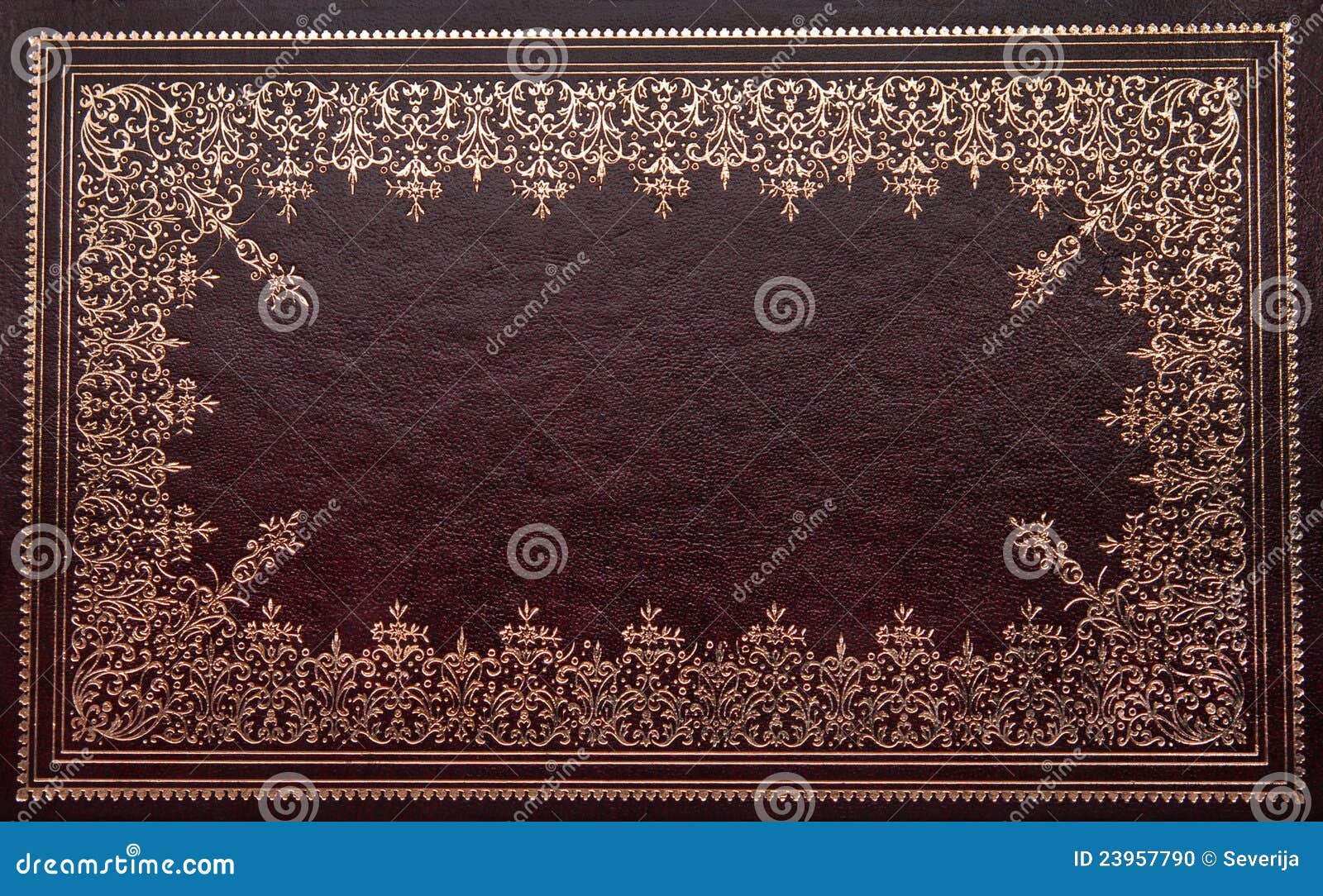 Old Ancient Book Cover with Ornaments Stock Photo - Image of jacket ...