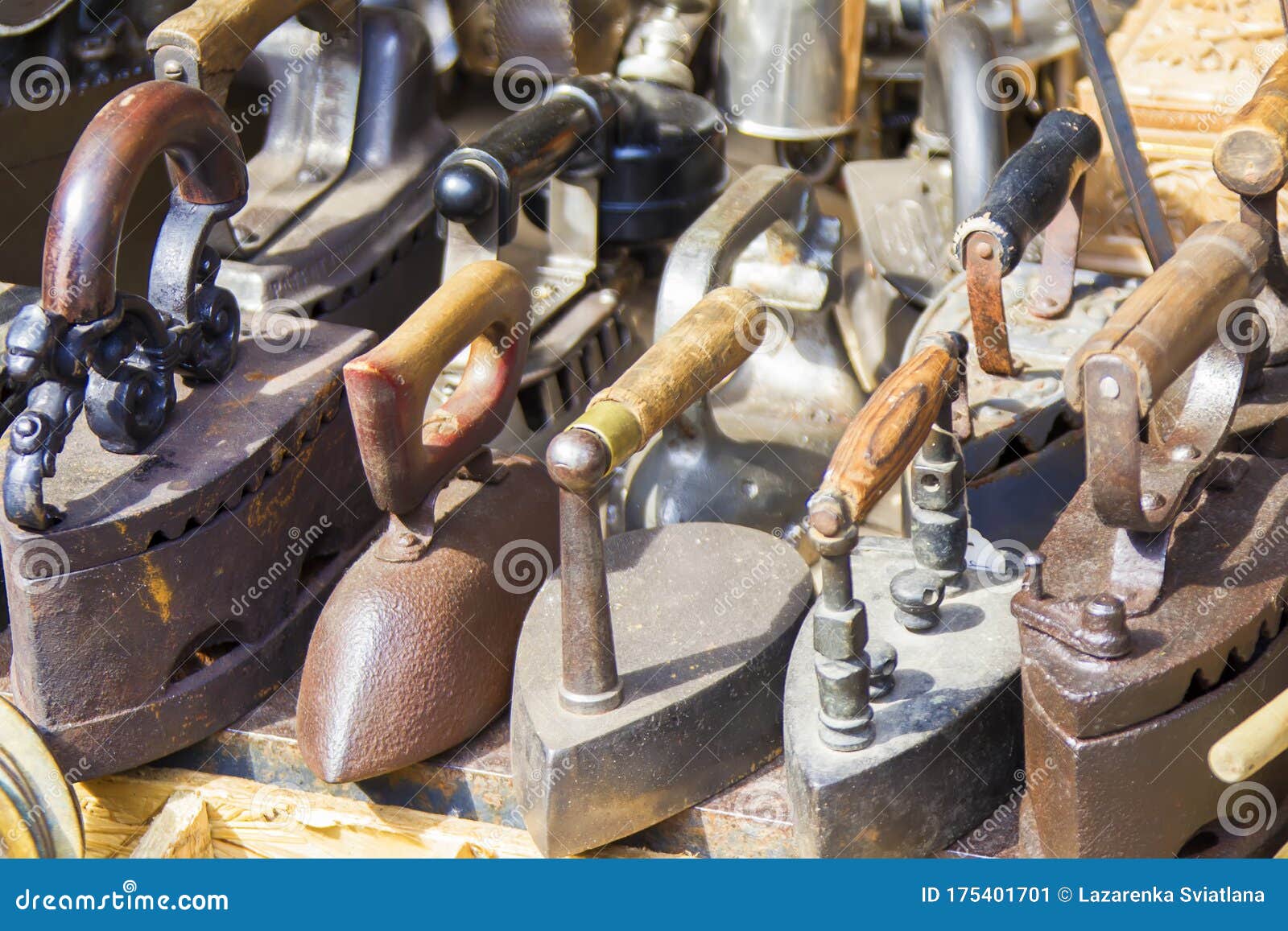 Retro iron stock image. Image of ancient, iron, equipment - 175401701