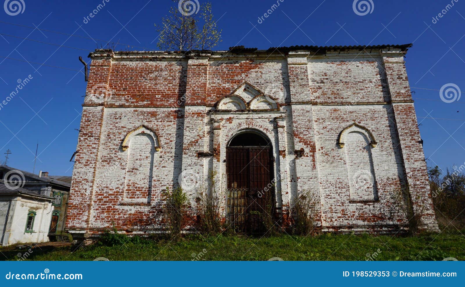 Old Ancient Ruins of a Russian Village Stock Image - Image of ...