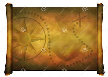 Old ancient scroll stock illustration. Illustration of brown - 3094482