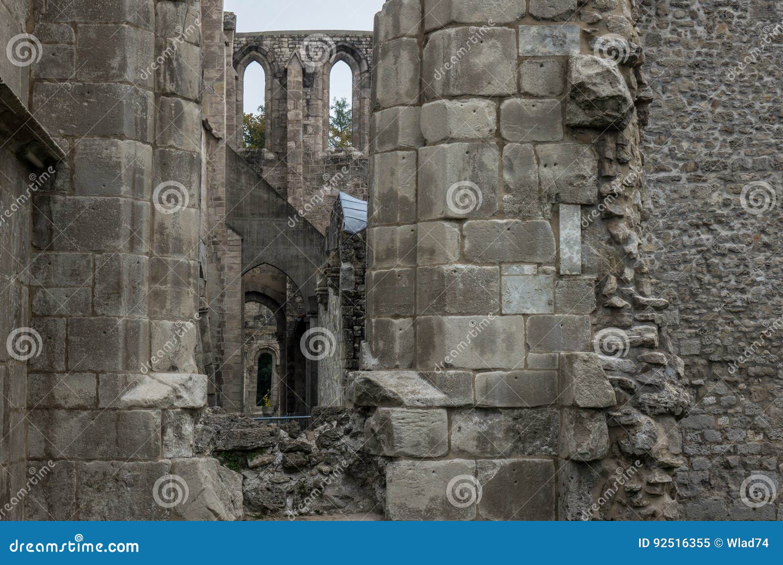 The Old and Ancient Walls of Ruins, Germany Stock Image - Image of ...