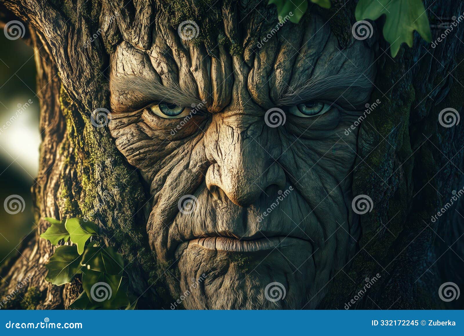 Angry Tree, Illustration, Vector | CartoonDealer.com #207048031