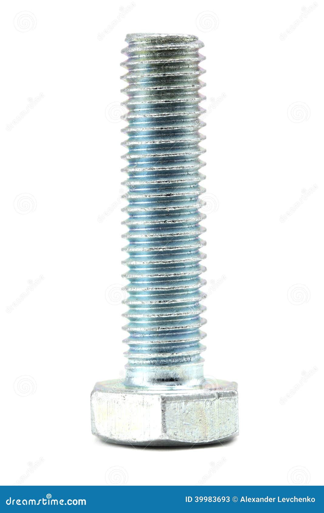 Mounting Bolt Under The Hexagon On A Gray Background. Car Mounting Bolt ...