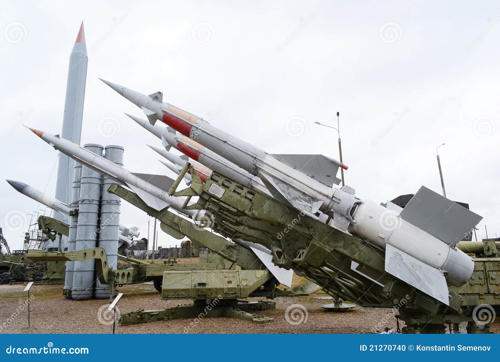 Old anti aircraft missiles stock photo. Image of combat - 21270740