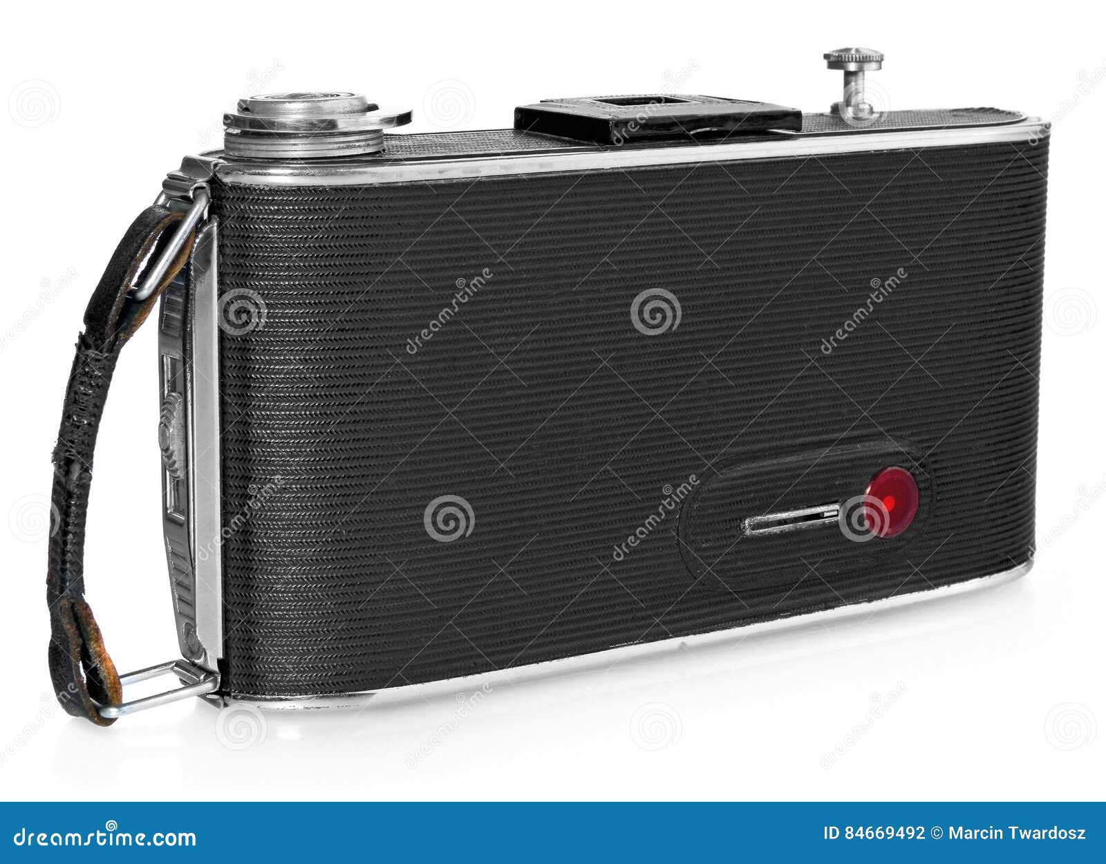 Old, Antique Black Pocket Camera. View from the Back Stock Photo ...