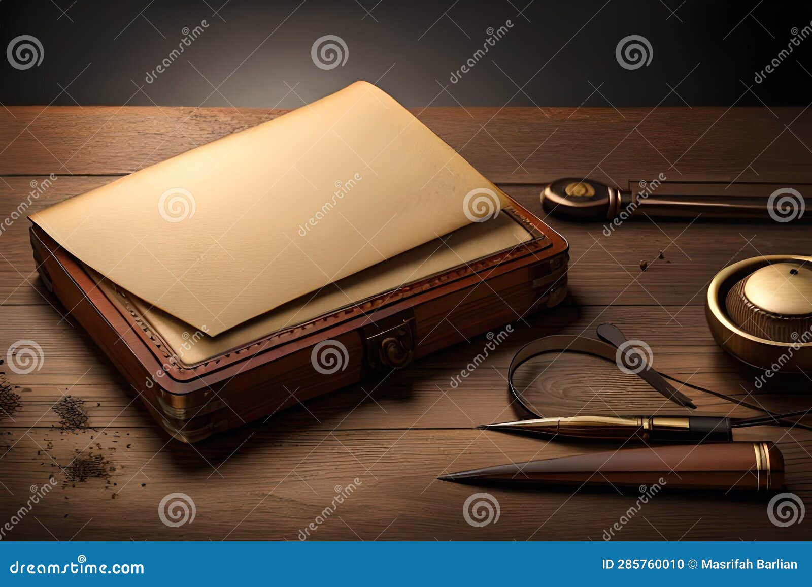 An Old Antique Blank Letter Stock Illustration - Illustration of brown ...