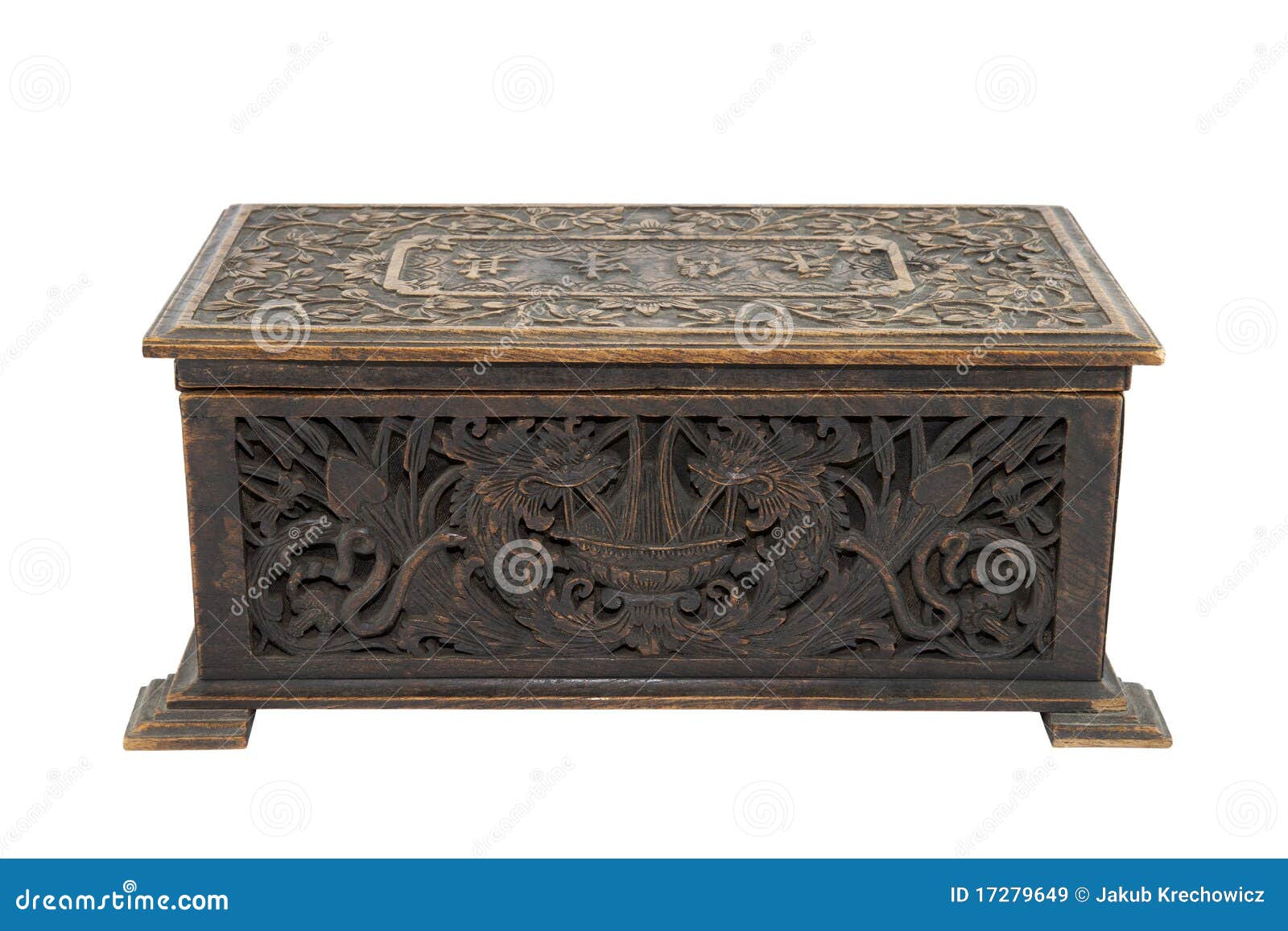 Old antique box stock image. Image of brown, container - 17279649