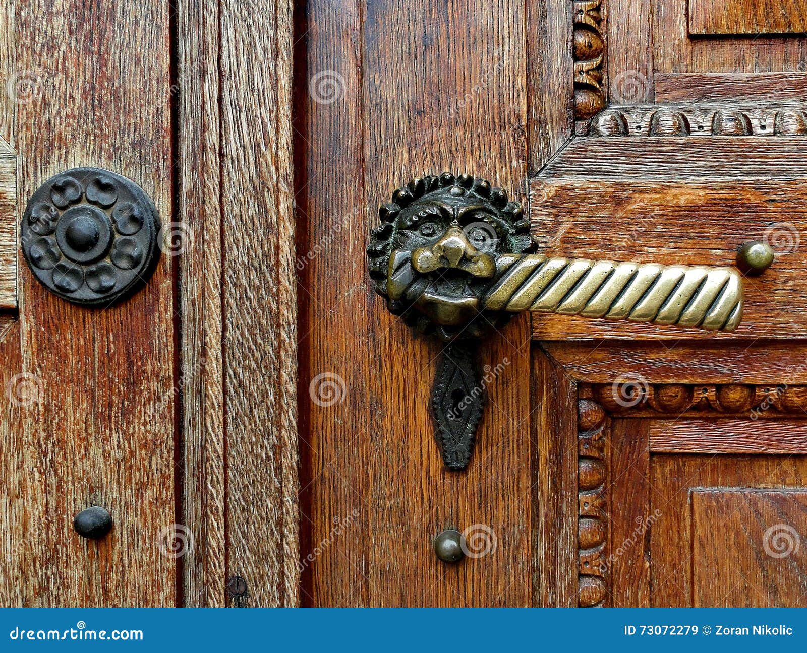 Old antique door handle stock image. Image of texture - 73072279