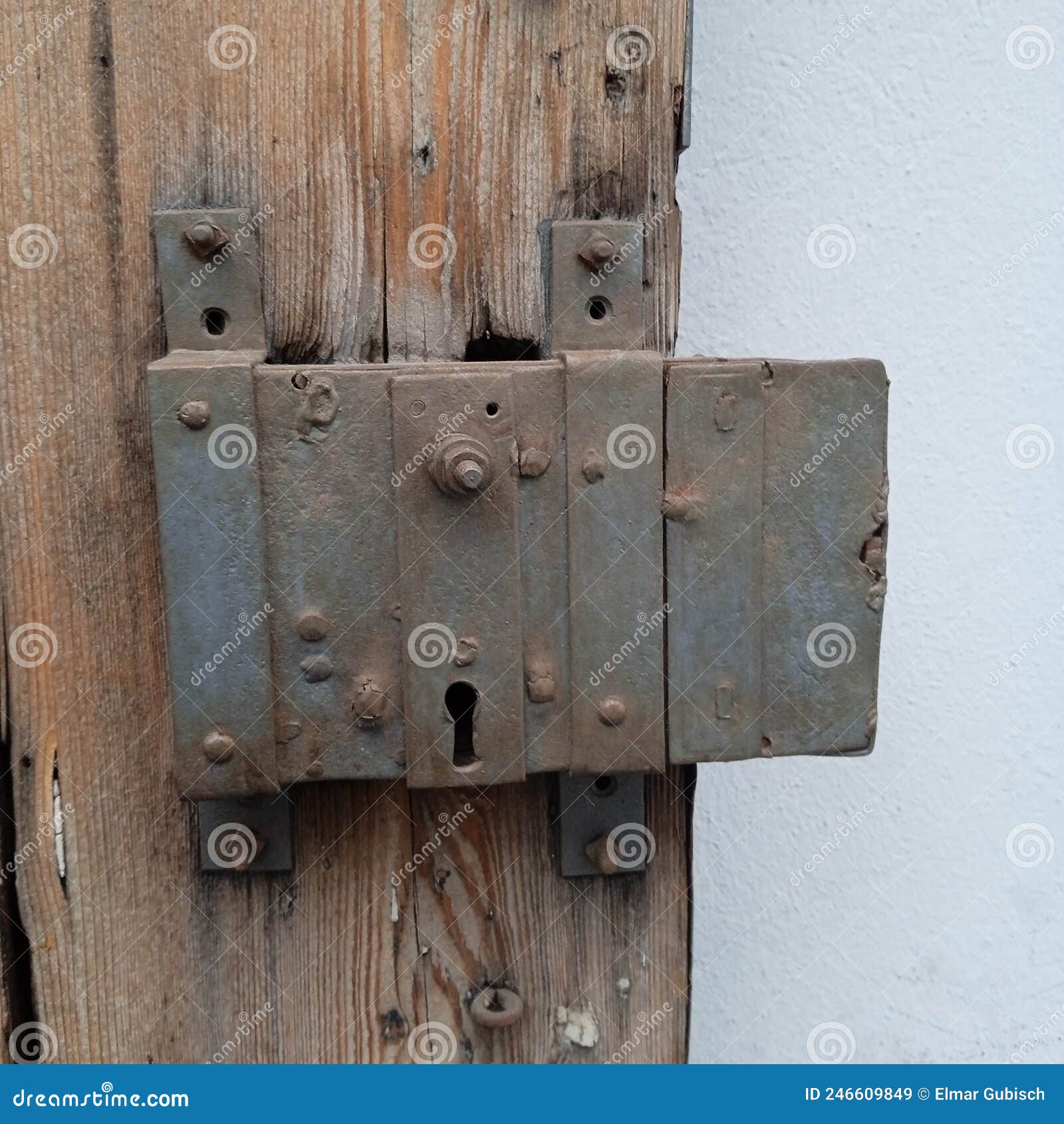 An Old or Antique Door Lock Stock Image - Image of housing, domicile ...