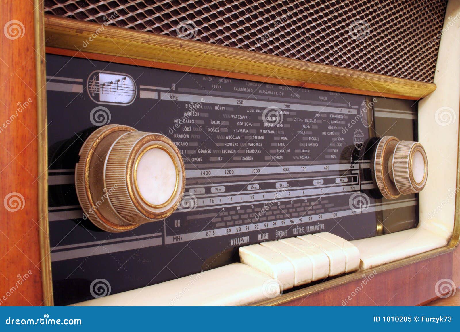 Old antique radio stock image. Image of analog, grandfather - 1010285
