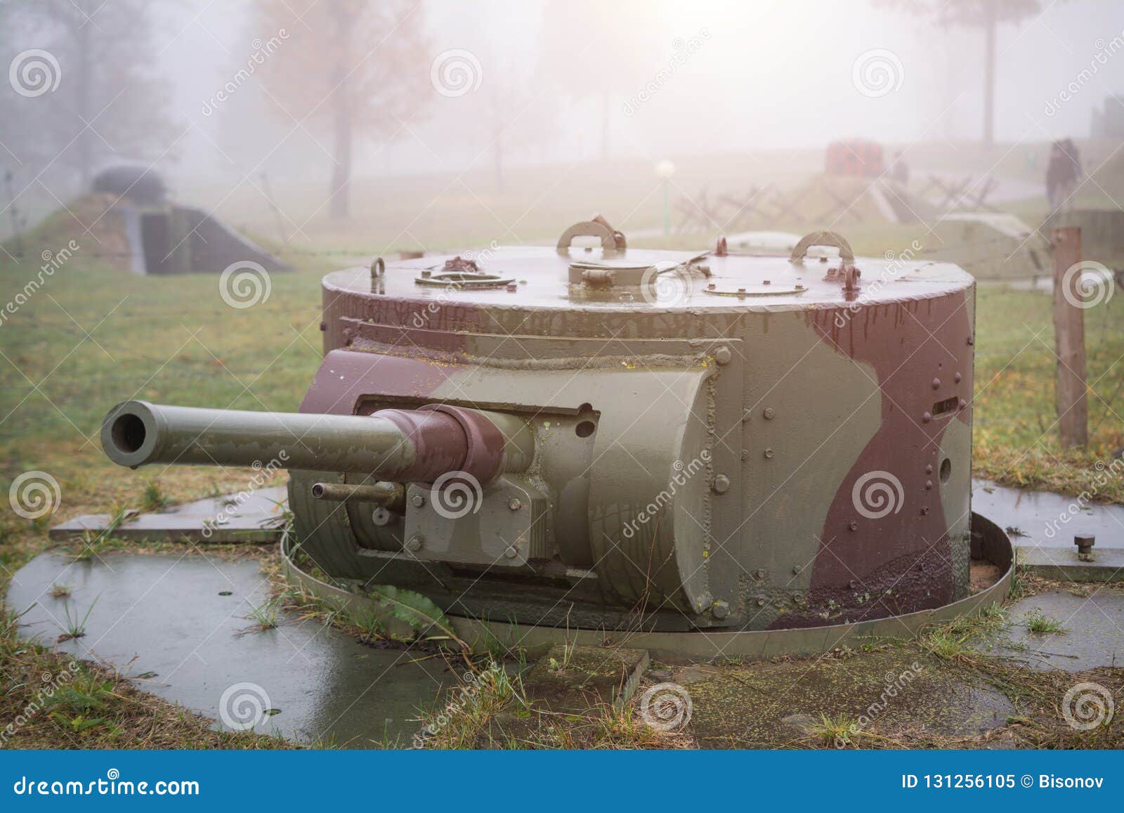 Old antitank bunker stock image. Image of concrete, wwii - 131256105