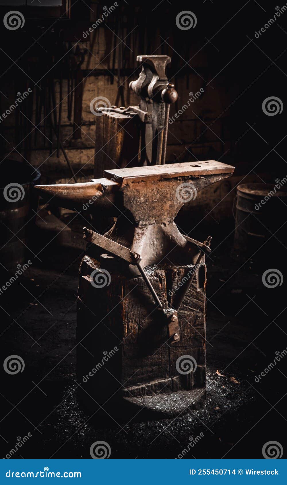 Old Anvil in a Rural Workshop Stock Photo - Image of interior ...