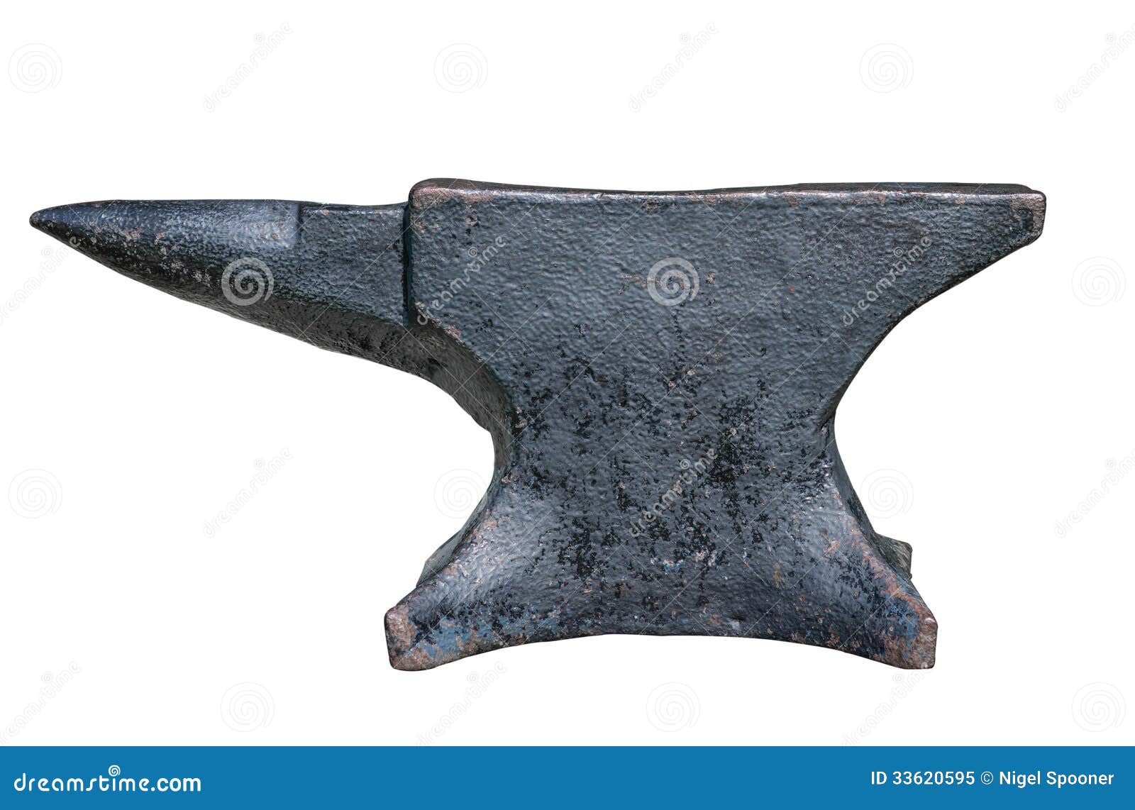 Old Anvil on White Background Stock Image - Image of industry, craft ...