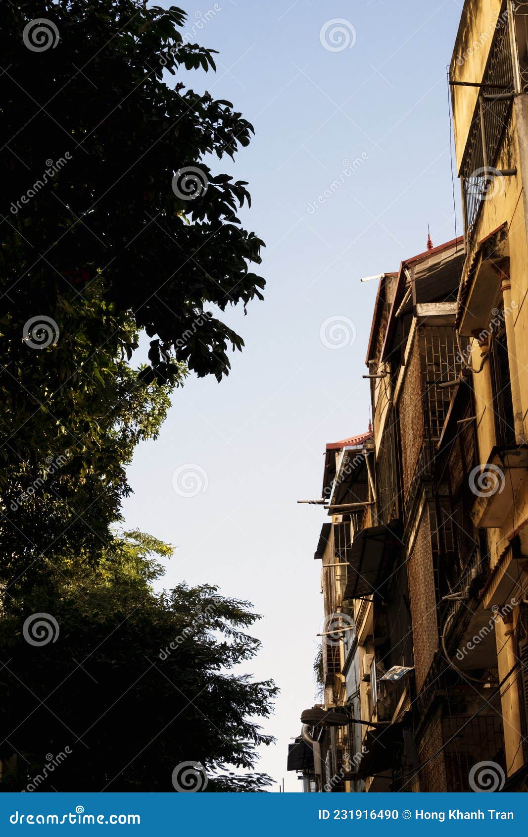 An Old Apartment Block in Hanoi Editorial Image - Image of ...