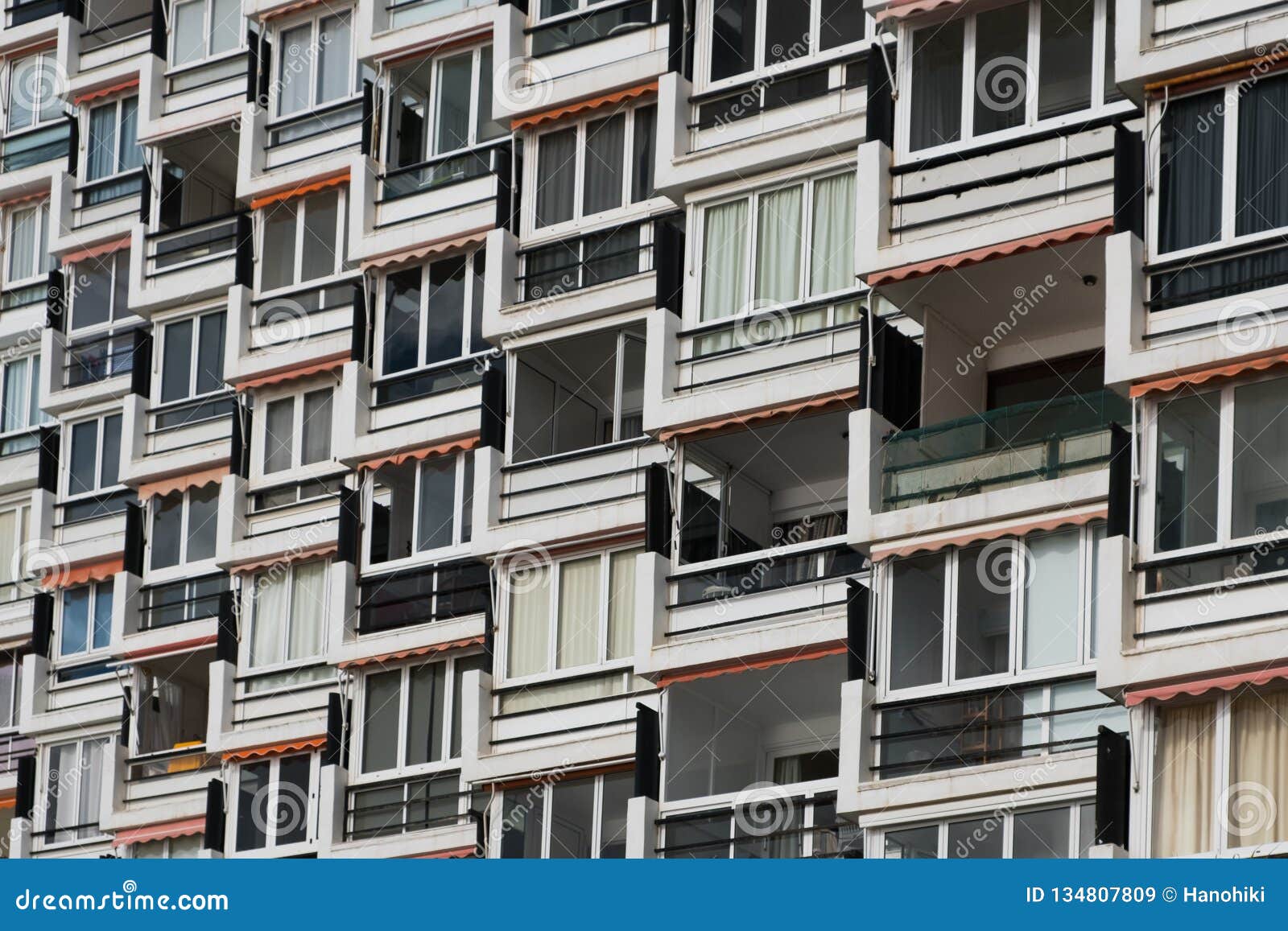 Old Apartment Building Facade - Building Complex Exterior Stock Image ...