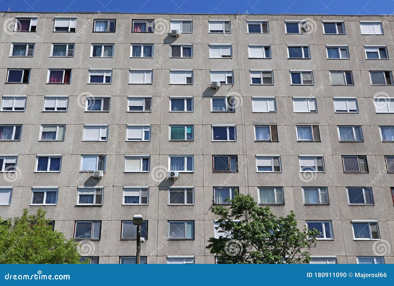 Old Apartment Buildings in the City Stock Photo - Image of district ...