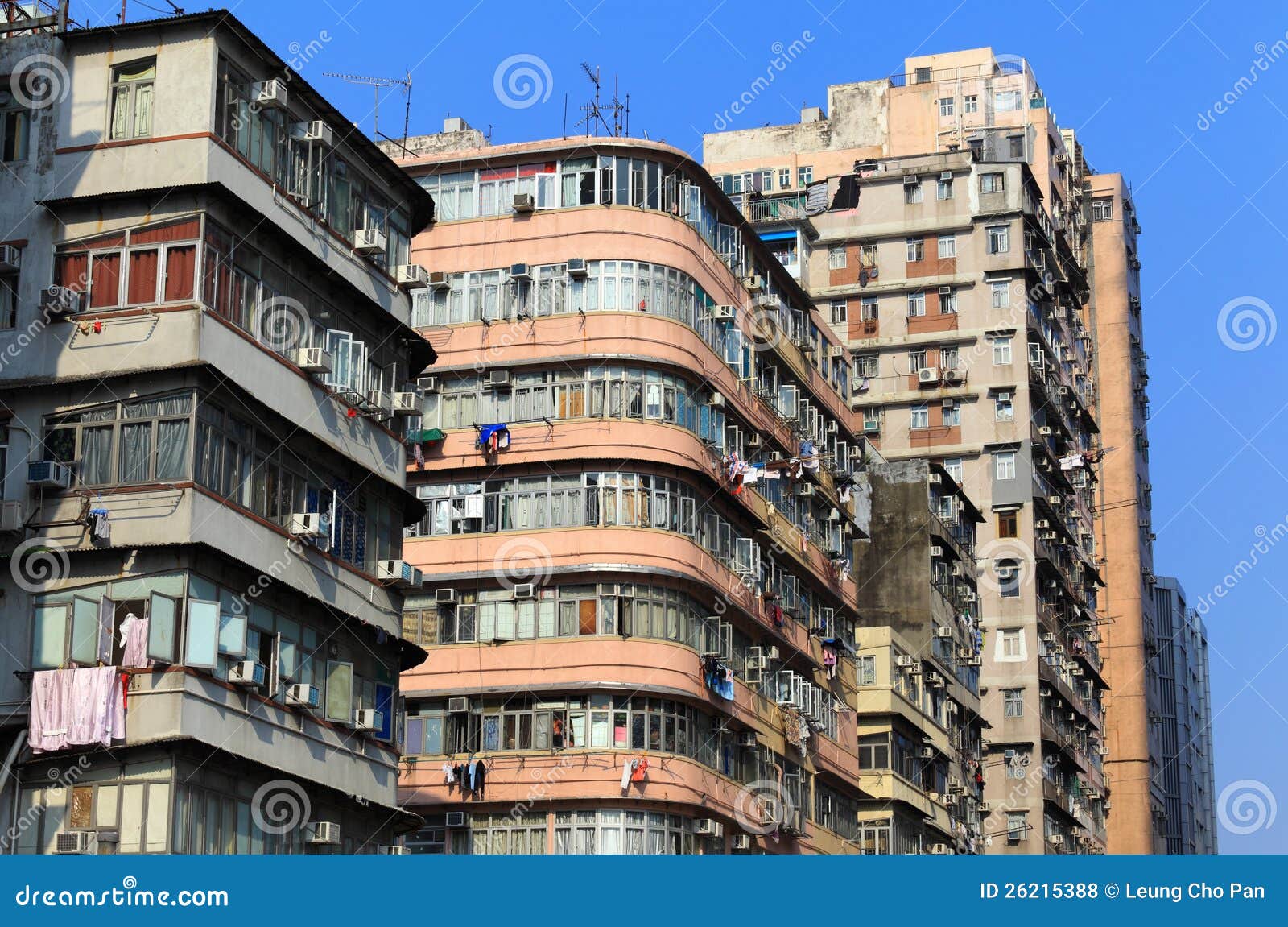 Old apartments stock photo. Image of rundown, projects - 26215388