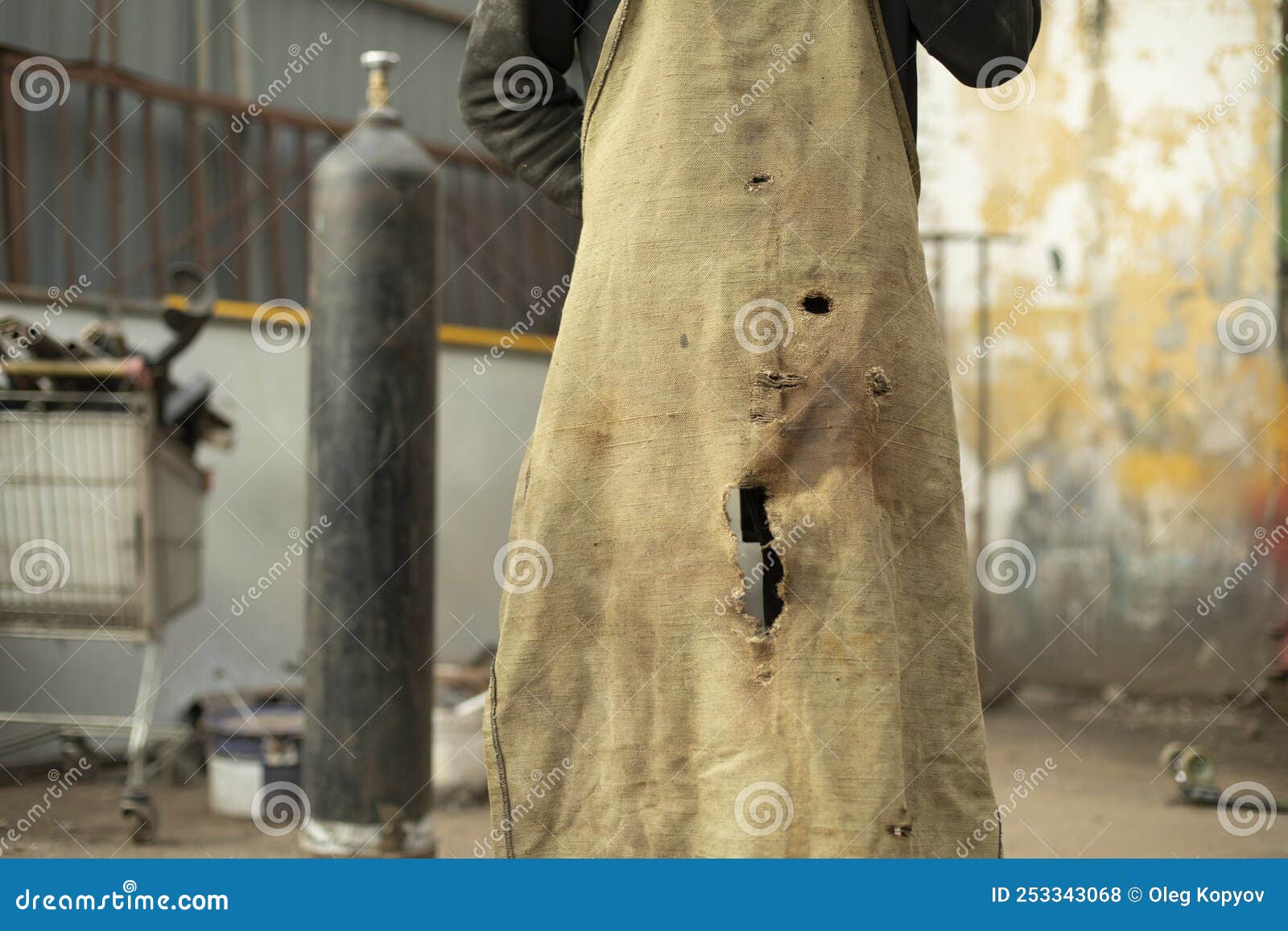 Old Apron. Work Clothes. Torn Piece of Cloth Stock Photo - Image of ...