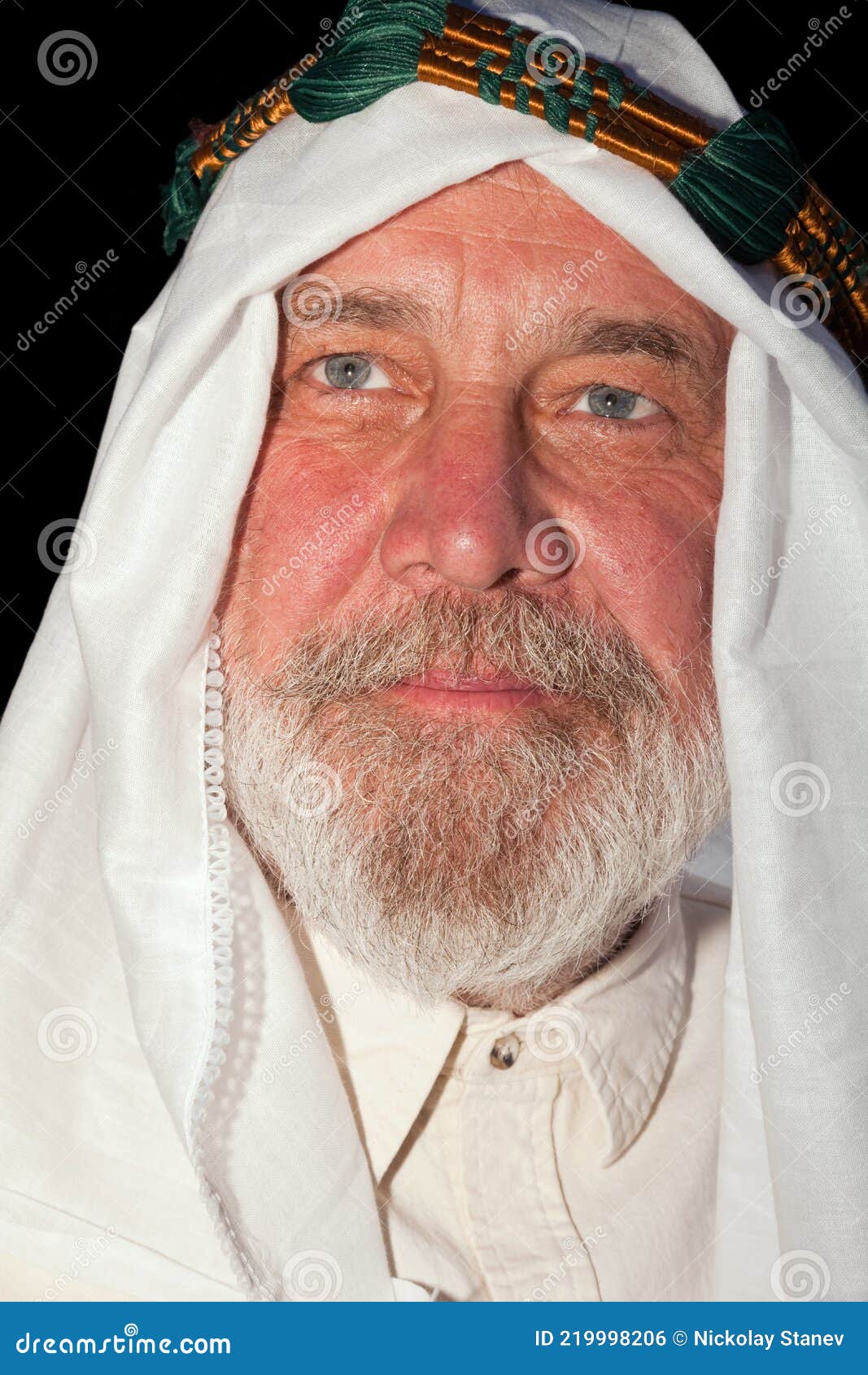 Old Arab Man stock photo. Image of head, african, garment - 219998206