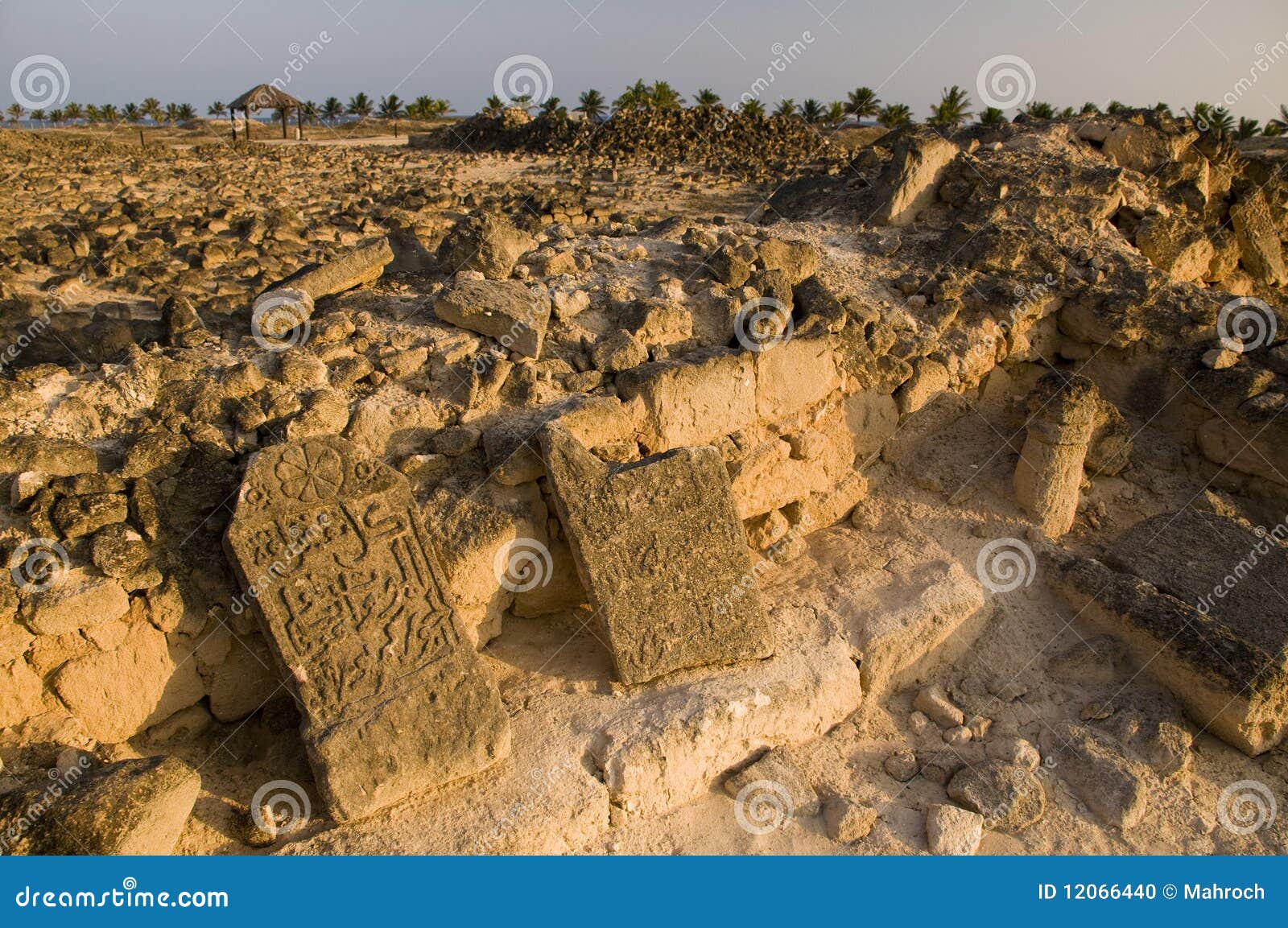 Old Arabic Cemetery at Al Balid Stock Photo - Image of arabic, tomb ...