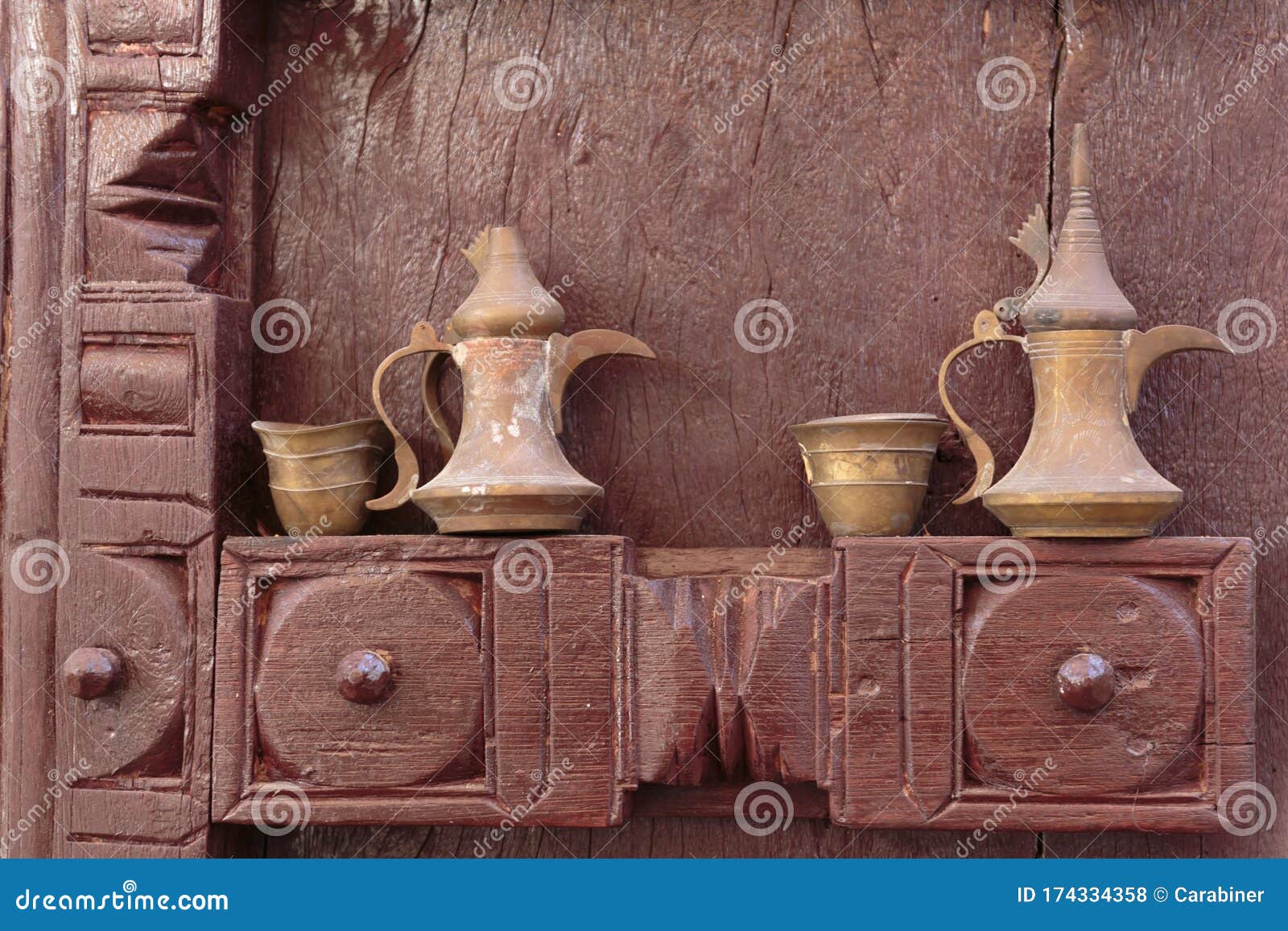 Old Arabic metal pitcher stock photo. Image of arab - 174334358