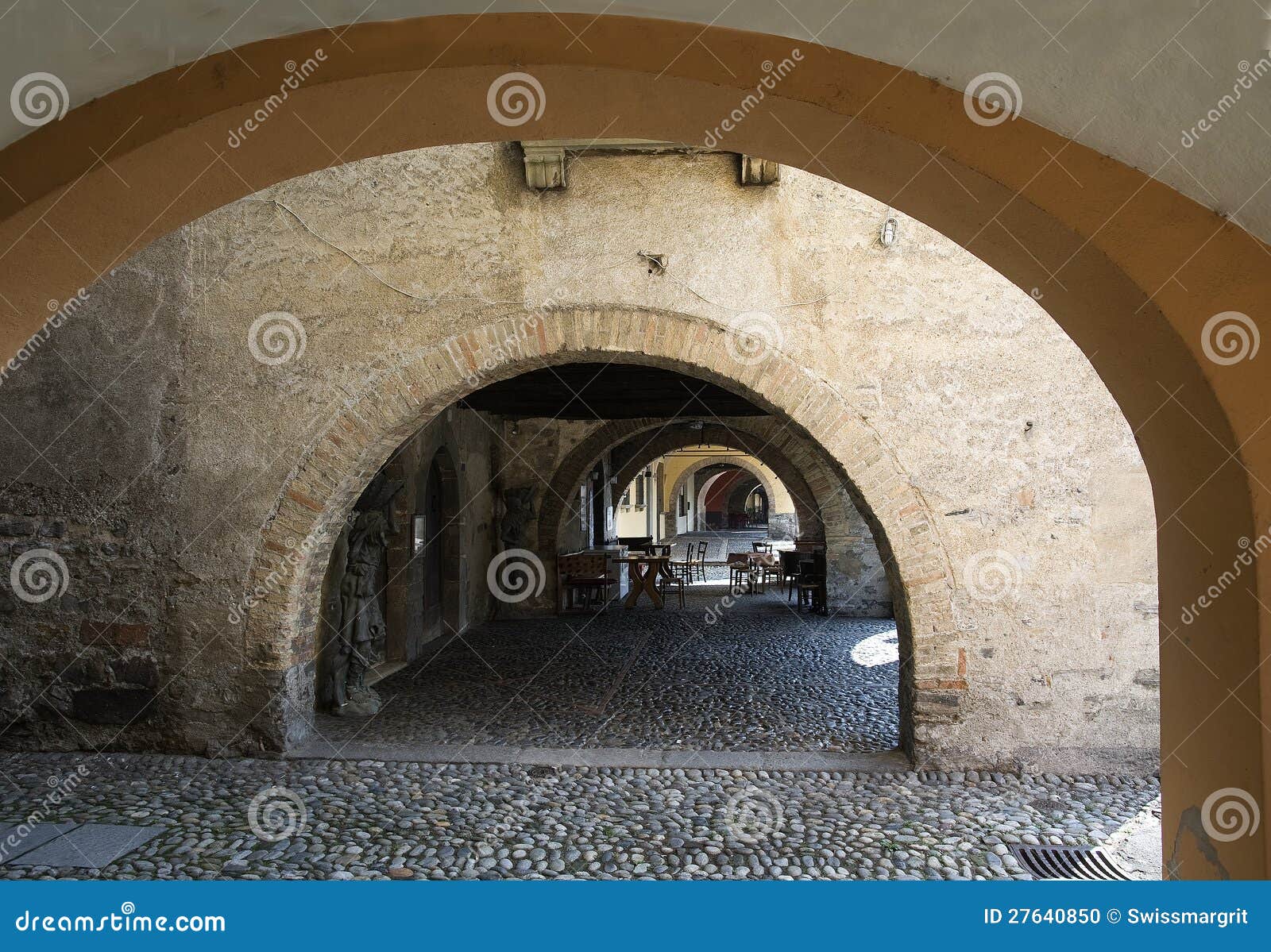 Old arch stone passageway stock photo. Image of rock - 27640850
