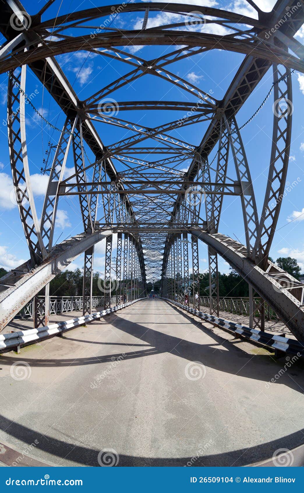 Old arched metal bridge stock photo. Image of inside - 26509104