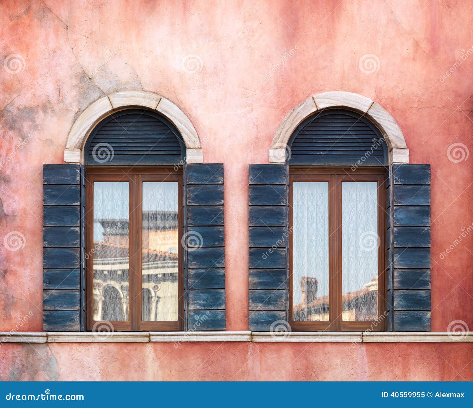 Old arched windows stock image. Image of european, building - 40559955