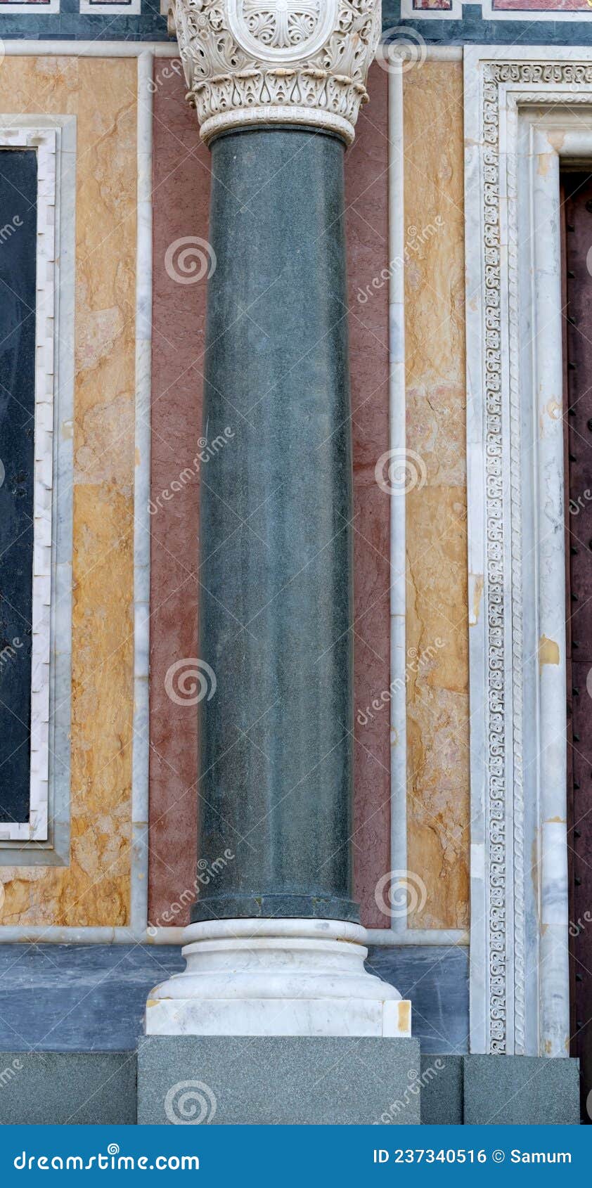 Architectural Construction with Column Stock Photo - Image of ...