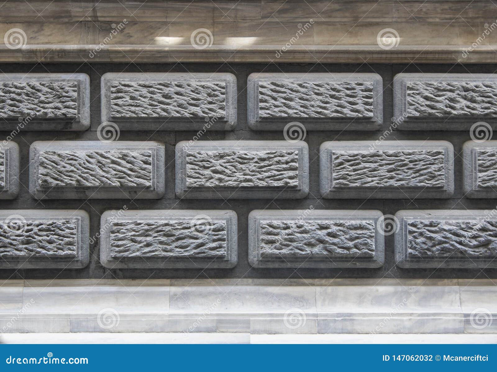 Wall Built of Gray Bricks. Background Pattern. Stock Photo - Image of ...