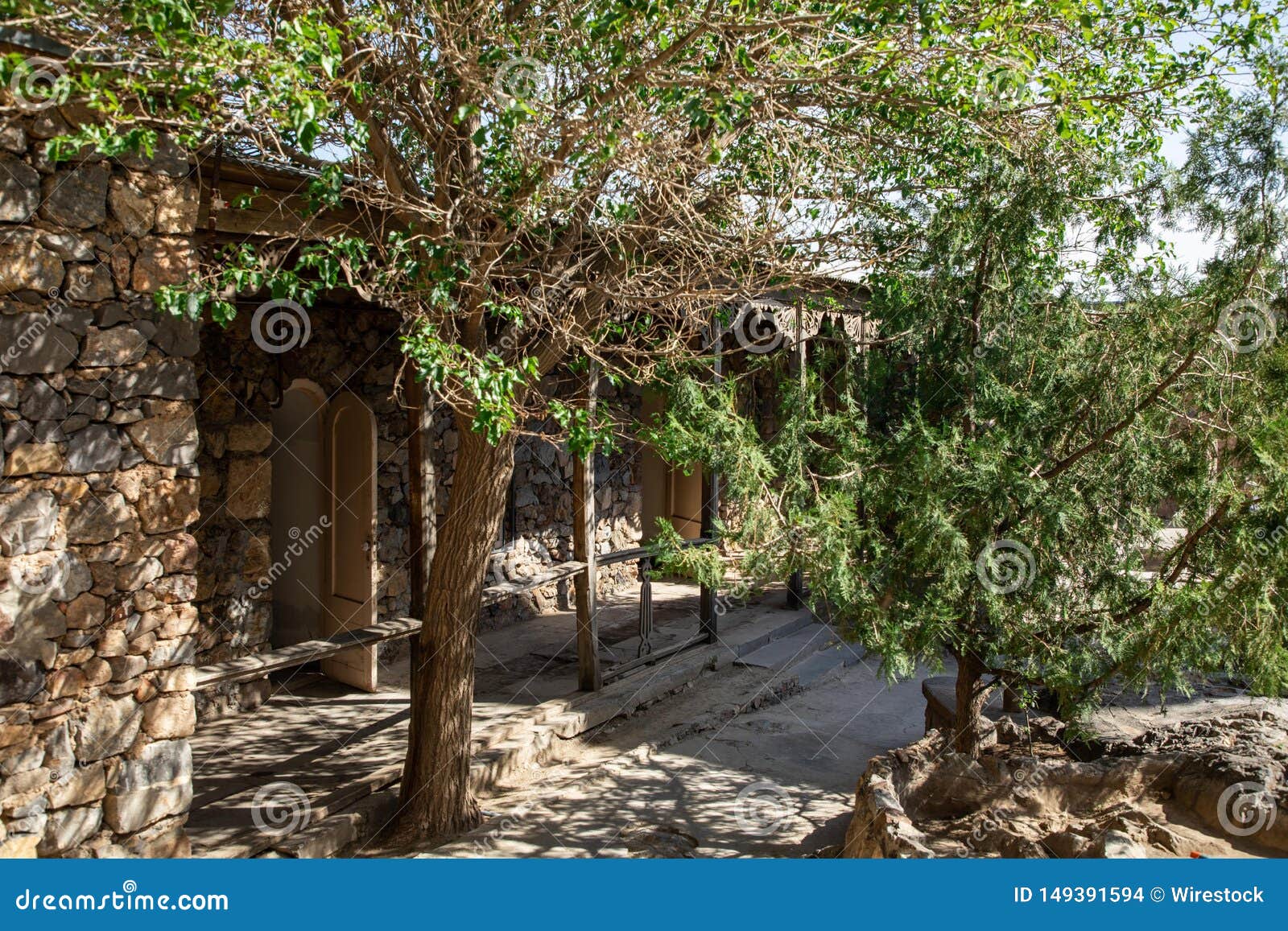 Old Architecture Built on a Green Hill in a Forest Stock Photo - Image ...