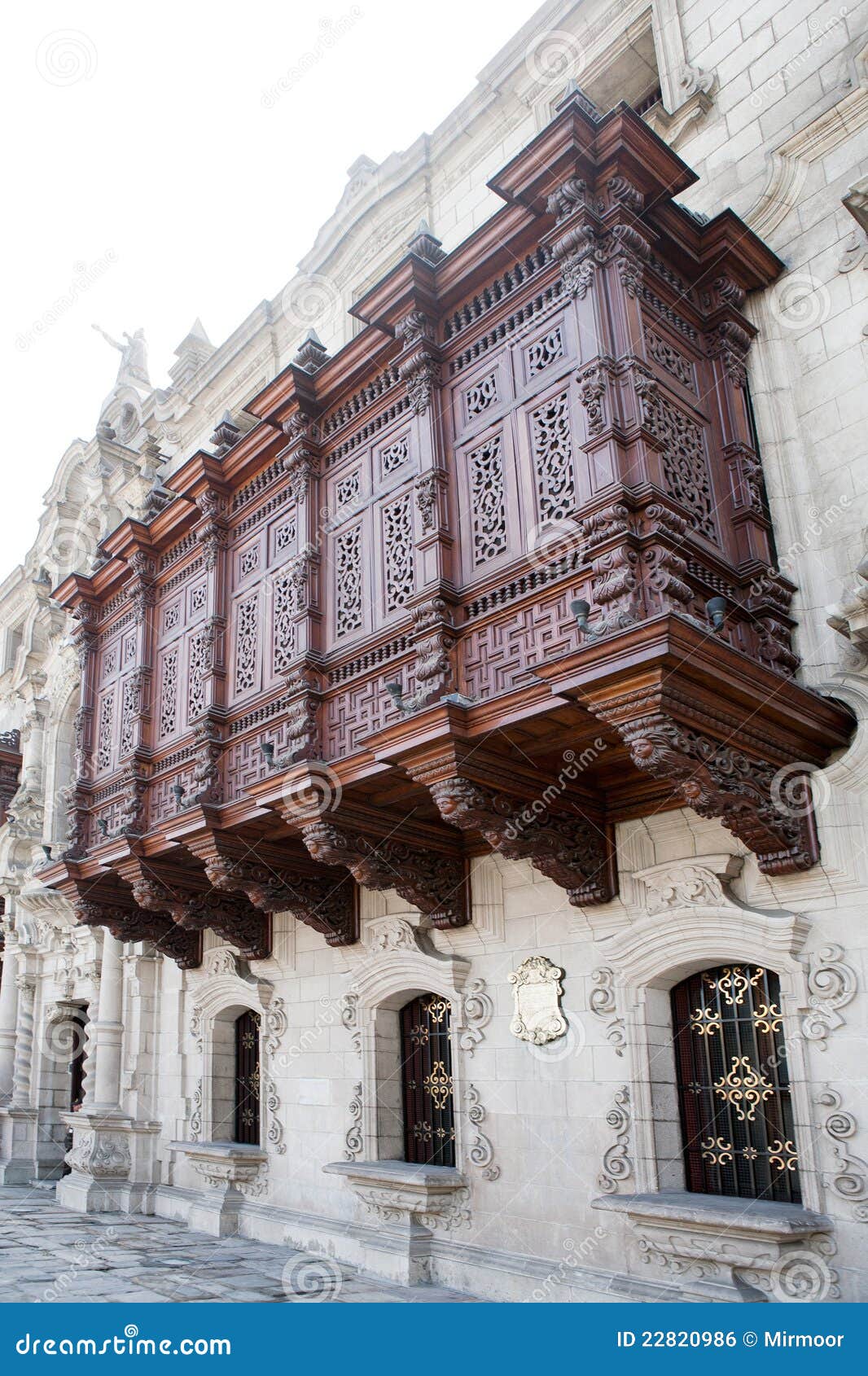 Old Architecture Of Lima, Peru. Stock Photography | CartoonDealer.com ...
