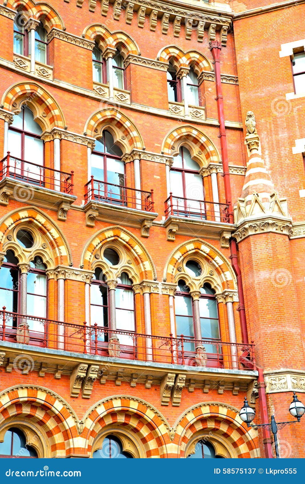 Old Architecture in London England Windows and Stock Image - Image of ...