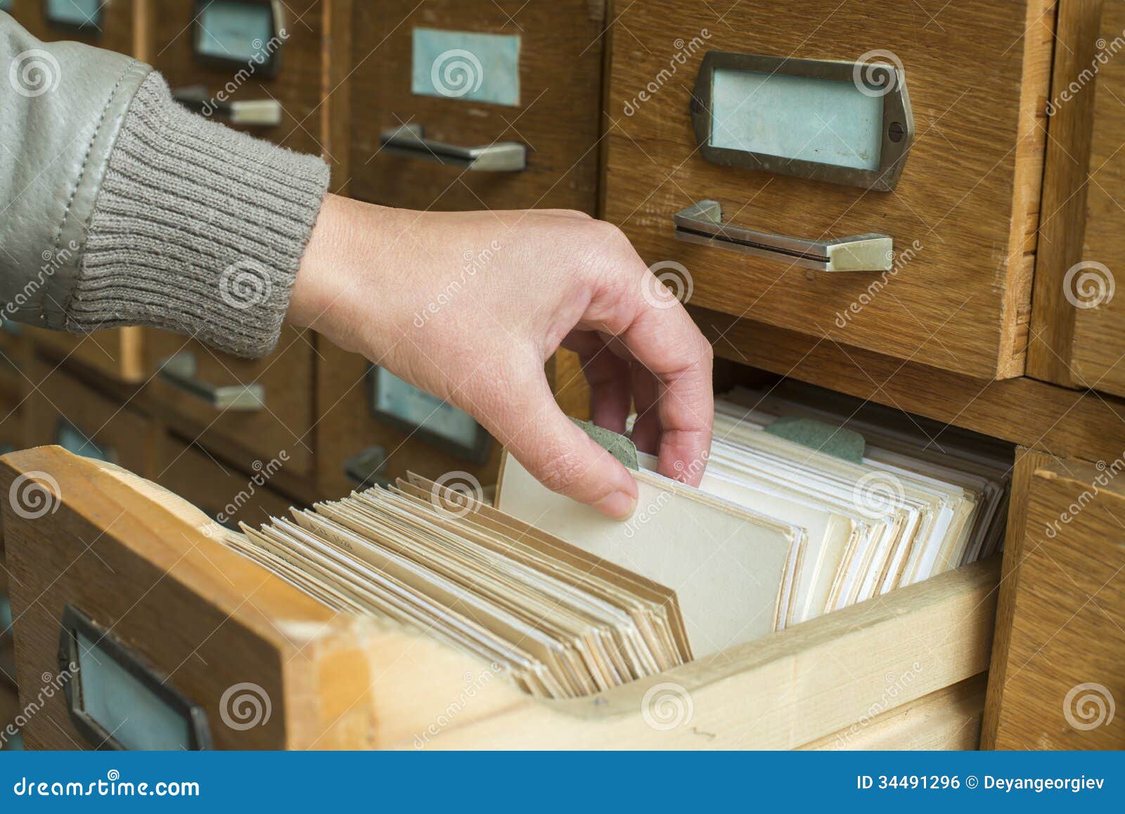 Old archive with drawers stock photo. Image of antique - 34491296