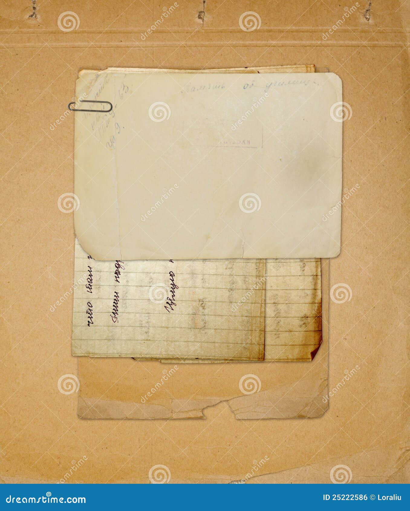 Old Archive with Letters, Photos Stock Photo - Image of crushed ...