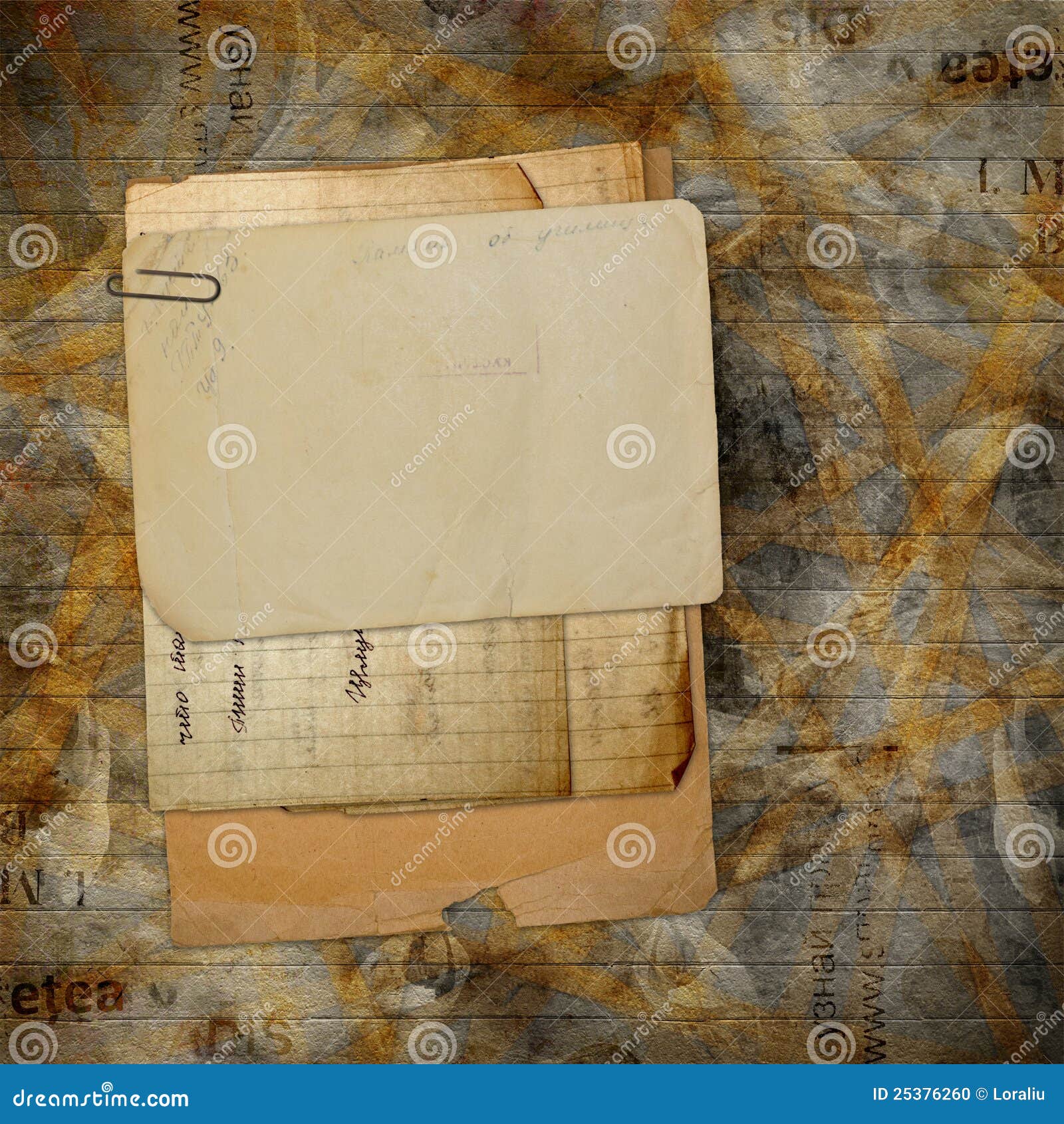 Old Archive with Letters, Photos Stock Photo - Image of abstract ...