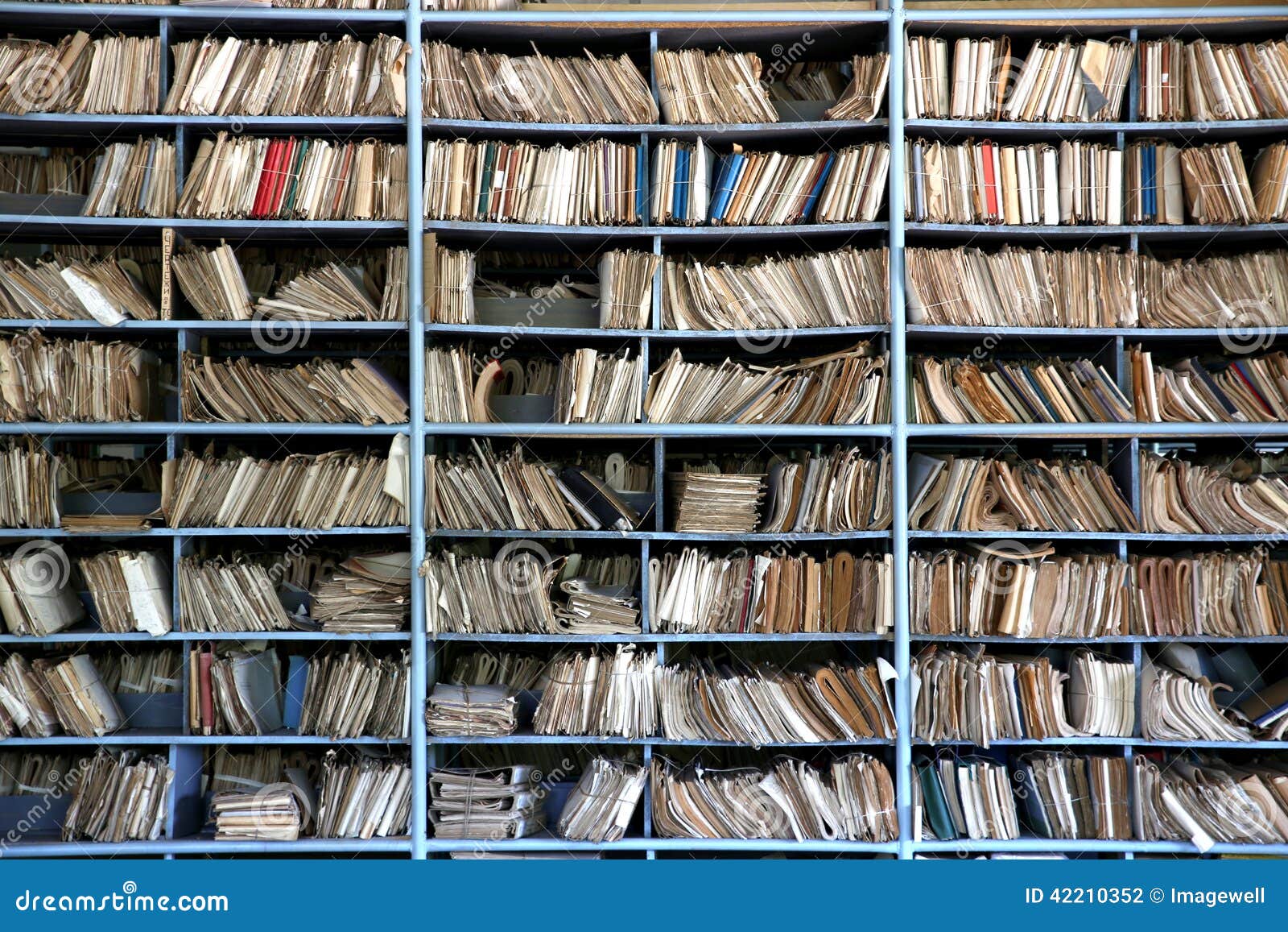 Old archive stock photo. Image of record, messy, library - 42210352