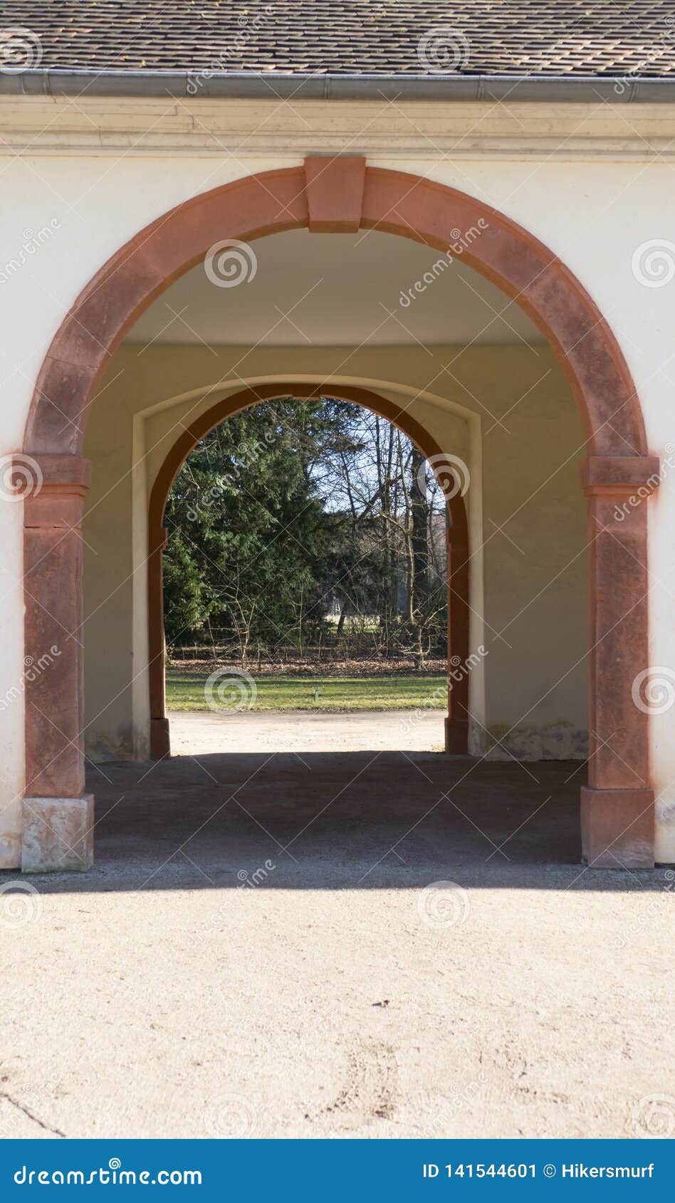 Old Archway, Passageway in a Public Outbuilding, with Castle Favorite ...