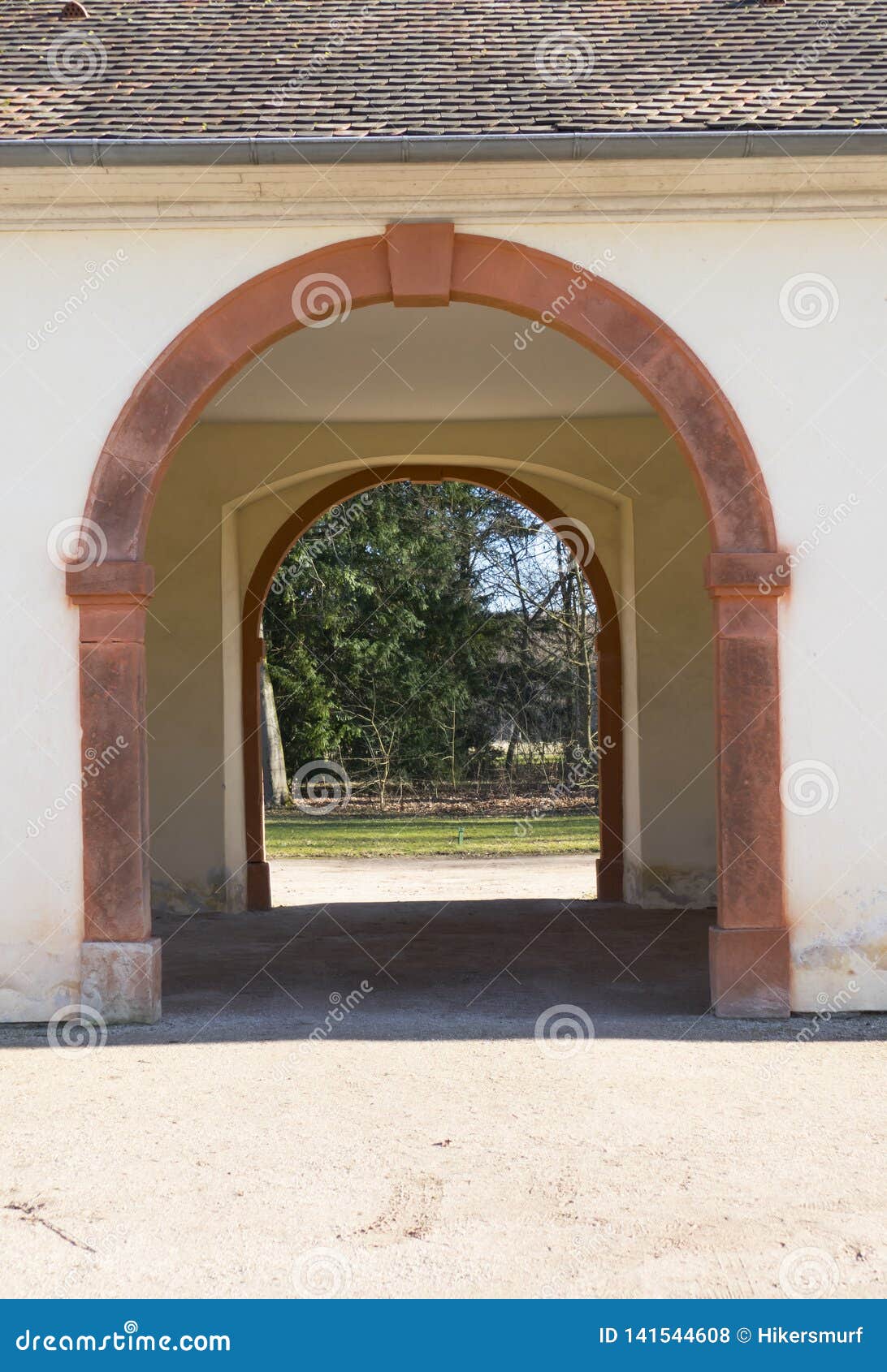 Old Archway, Passageway in a Public Outbuilding, with Castle Favorite ...
