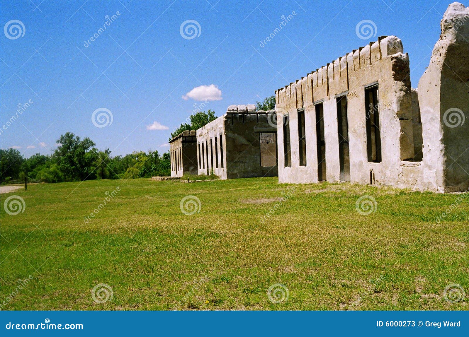 Old Army Barracks stock image. Image of wyoming, time - 6000273