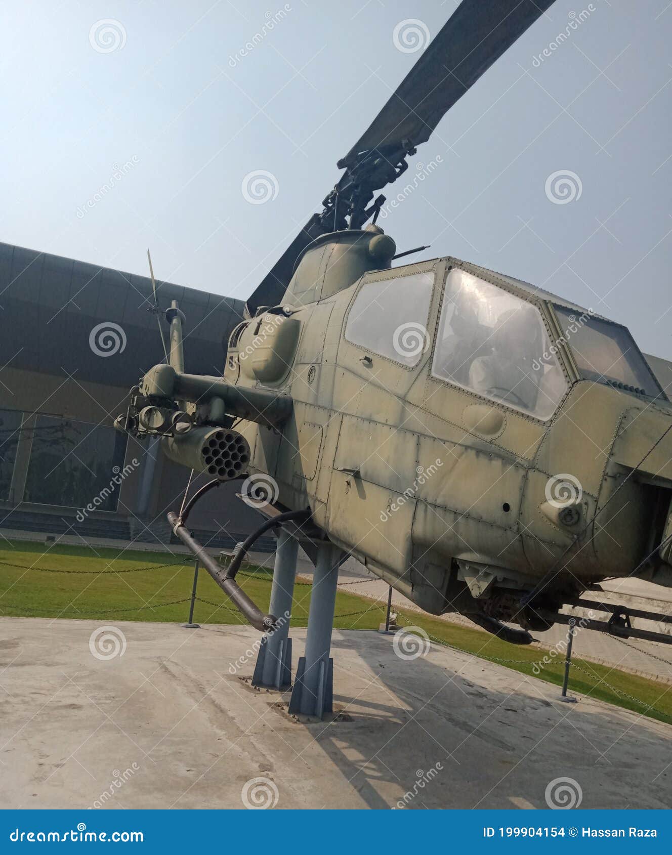 Old Army Chupper with Missile Machine Guns Defence Stock Photo - Image ...