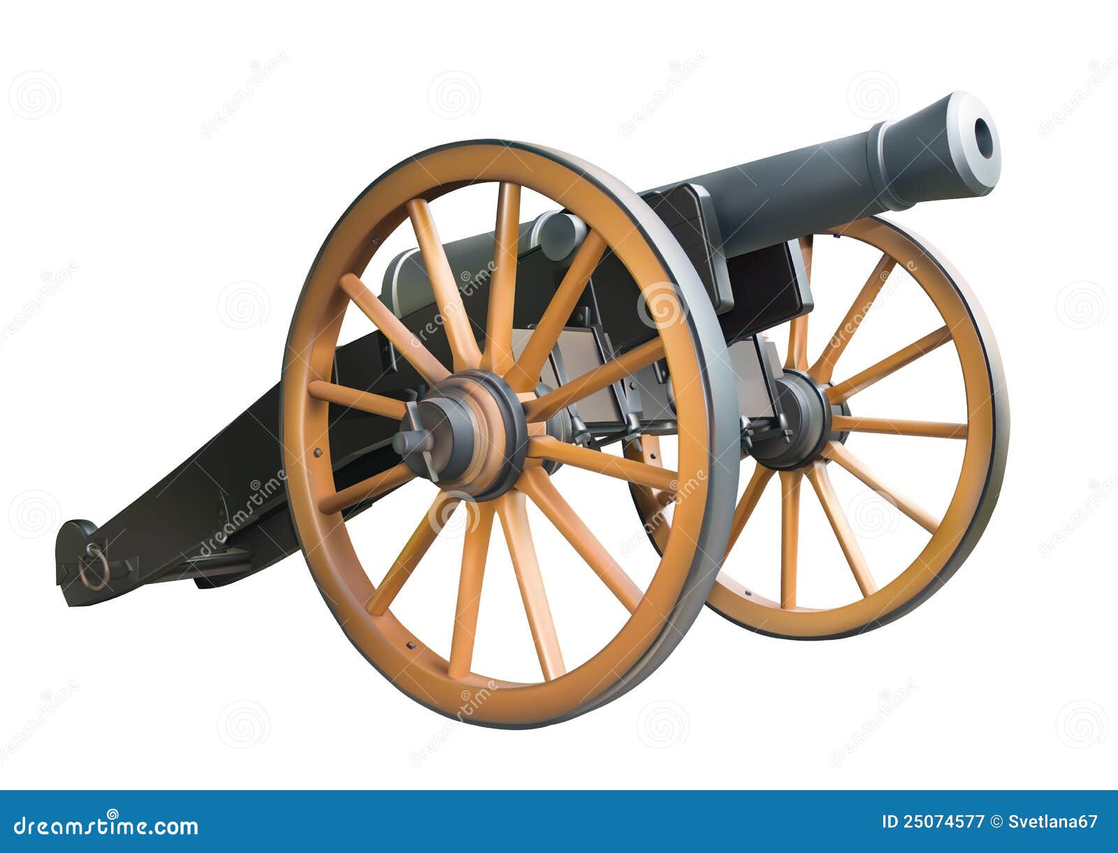 Old Artillery Cannon Royalty Free Stock Photography - Image: 25074577