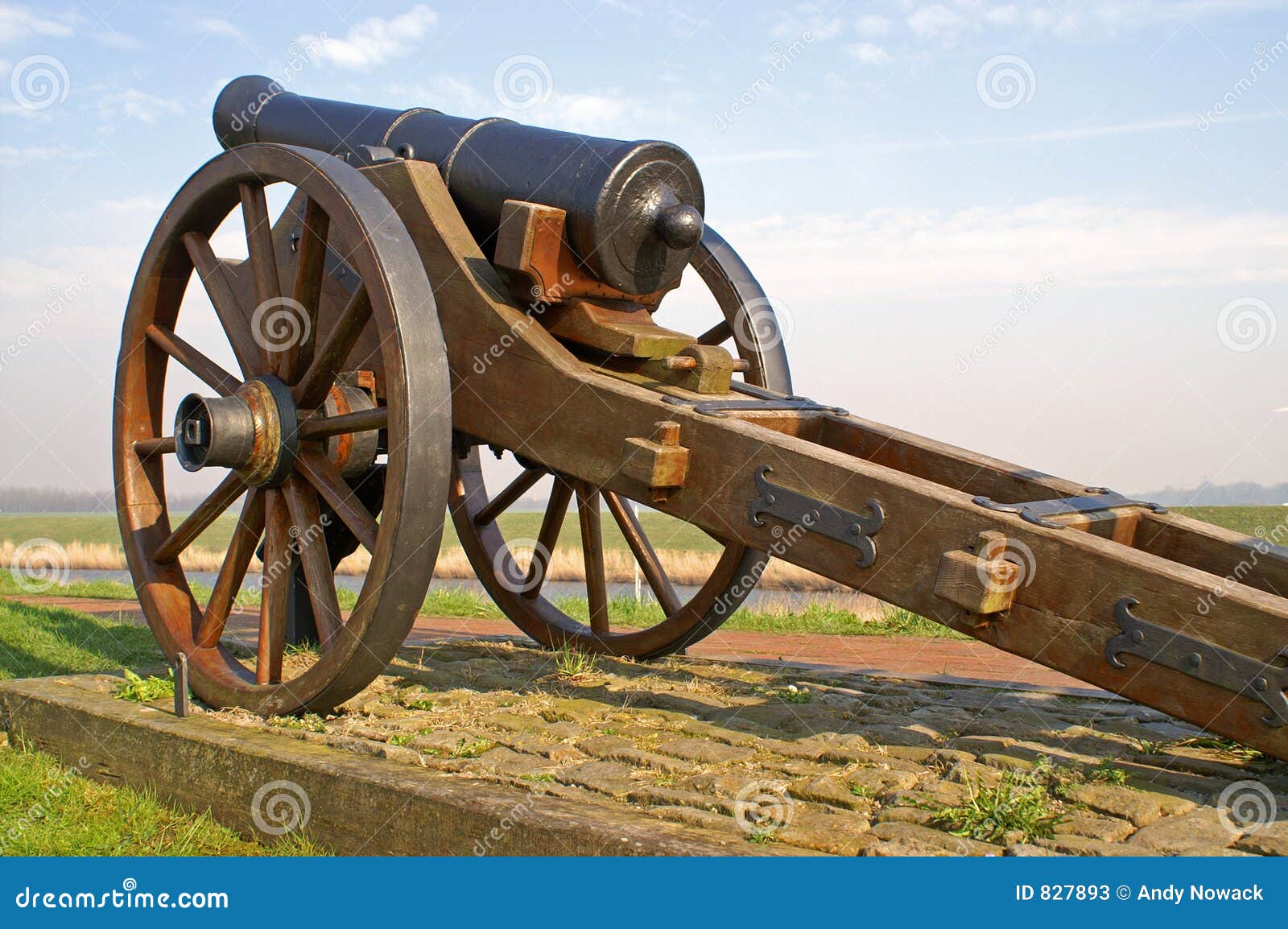 Old artillery canon stock image. Image of retro, warfare - 827893