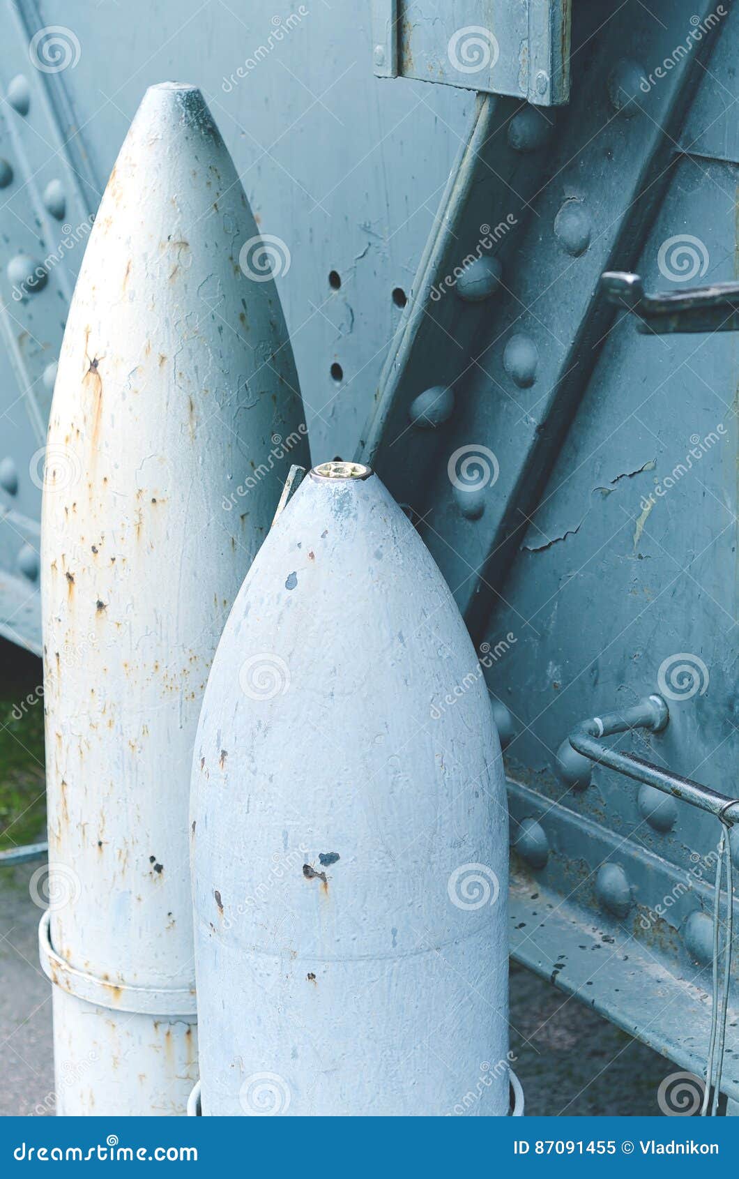 Old artillery shells. stock image. Image of armed, military - 87091455